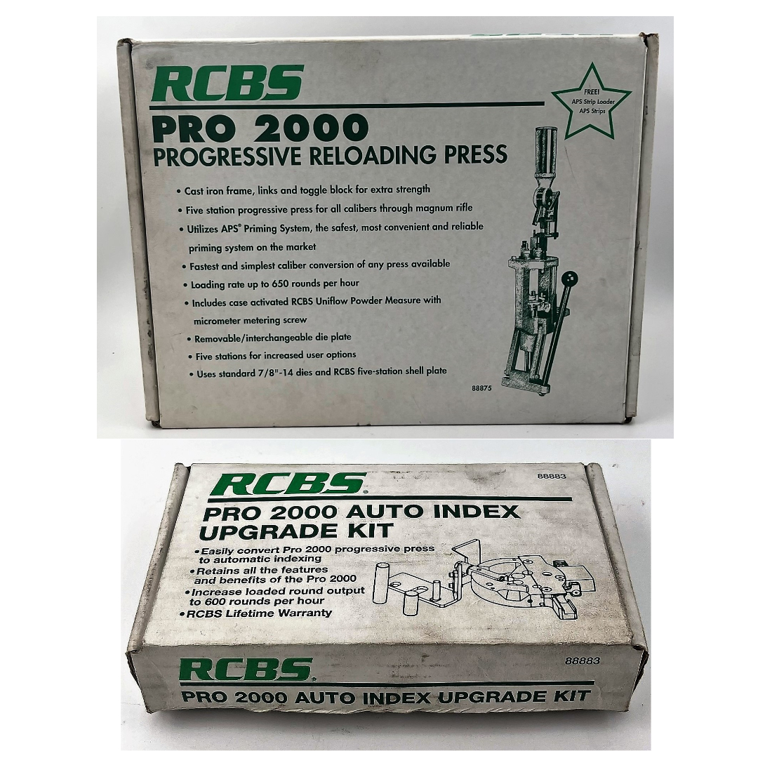 2 Item Lot - RCBS Pro 2000 Progressive Reloading Press & RCBS Pro 2000 ...