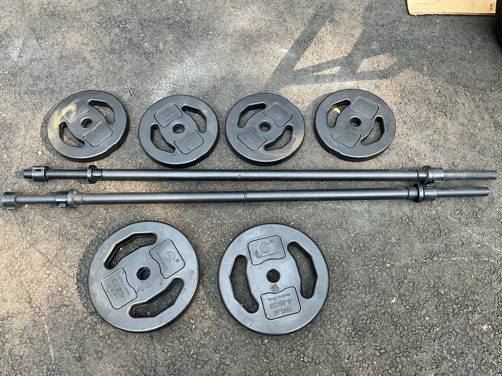Beach Body Weight Lifting Set #36546 | Auctionninja.com