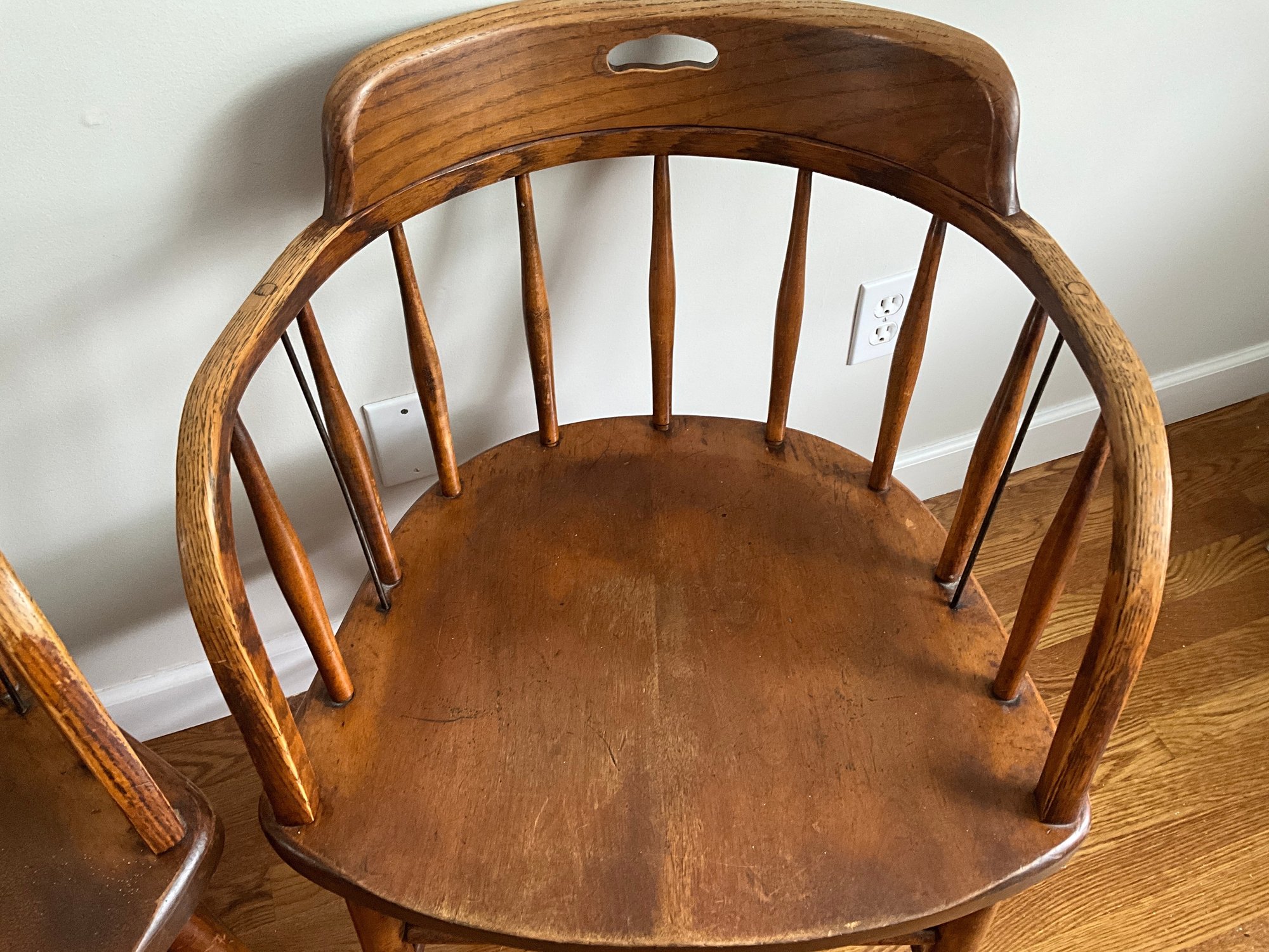 Pair Of Authentic Caboose Chairs #35638 | Auctionninja.com