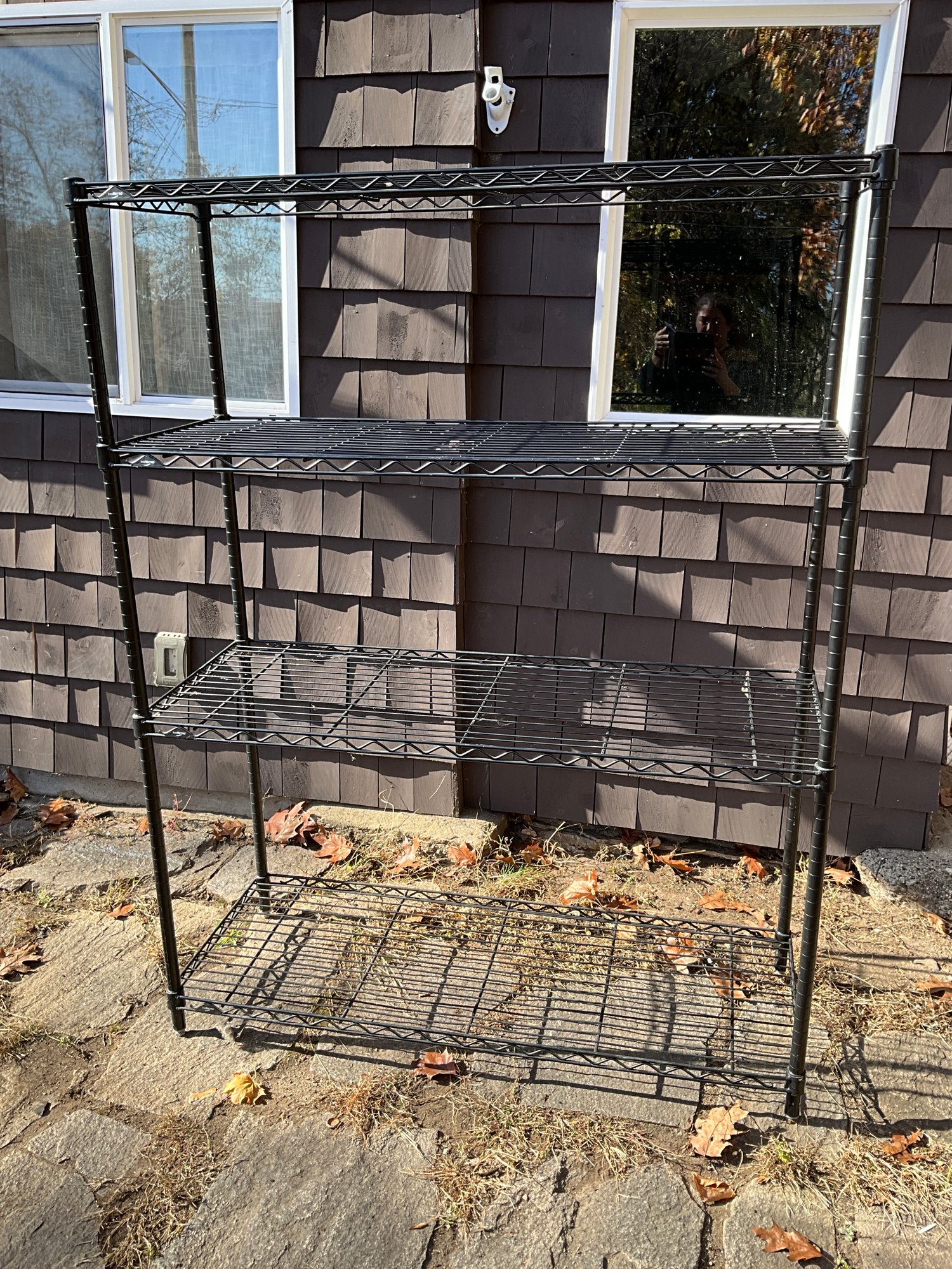 Black Metal Wire Shelving Rack #30653 | Auctionninja.com