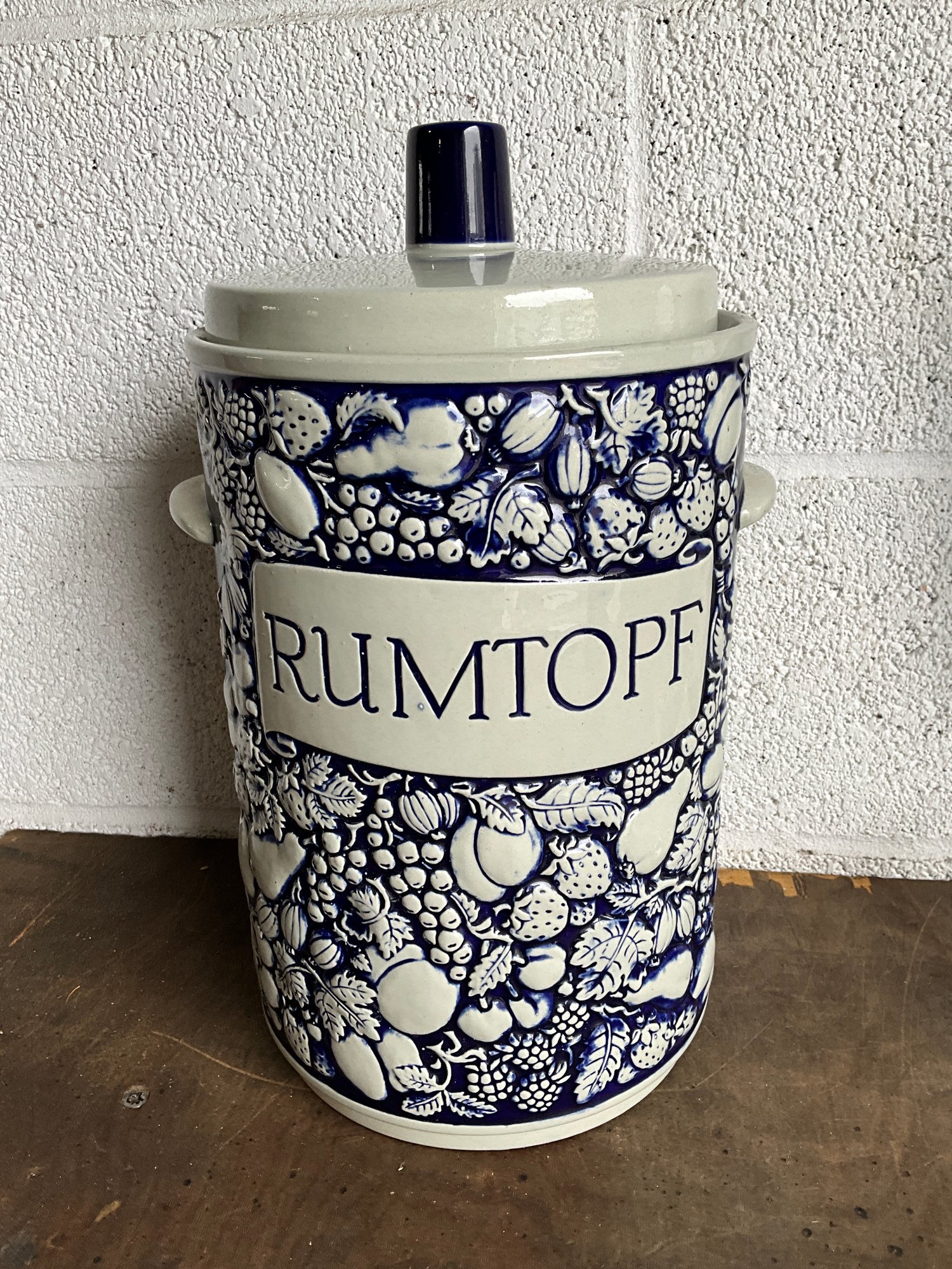 Vintage German RUMTOPF Stoneware Fruit Fermenting Crock #31248 ...