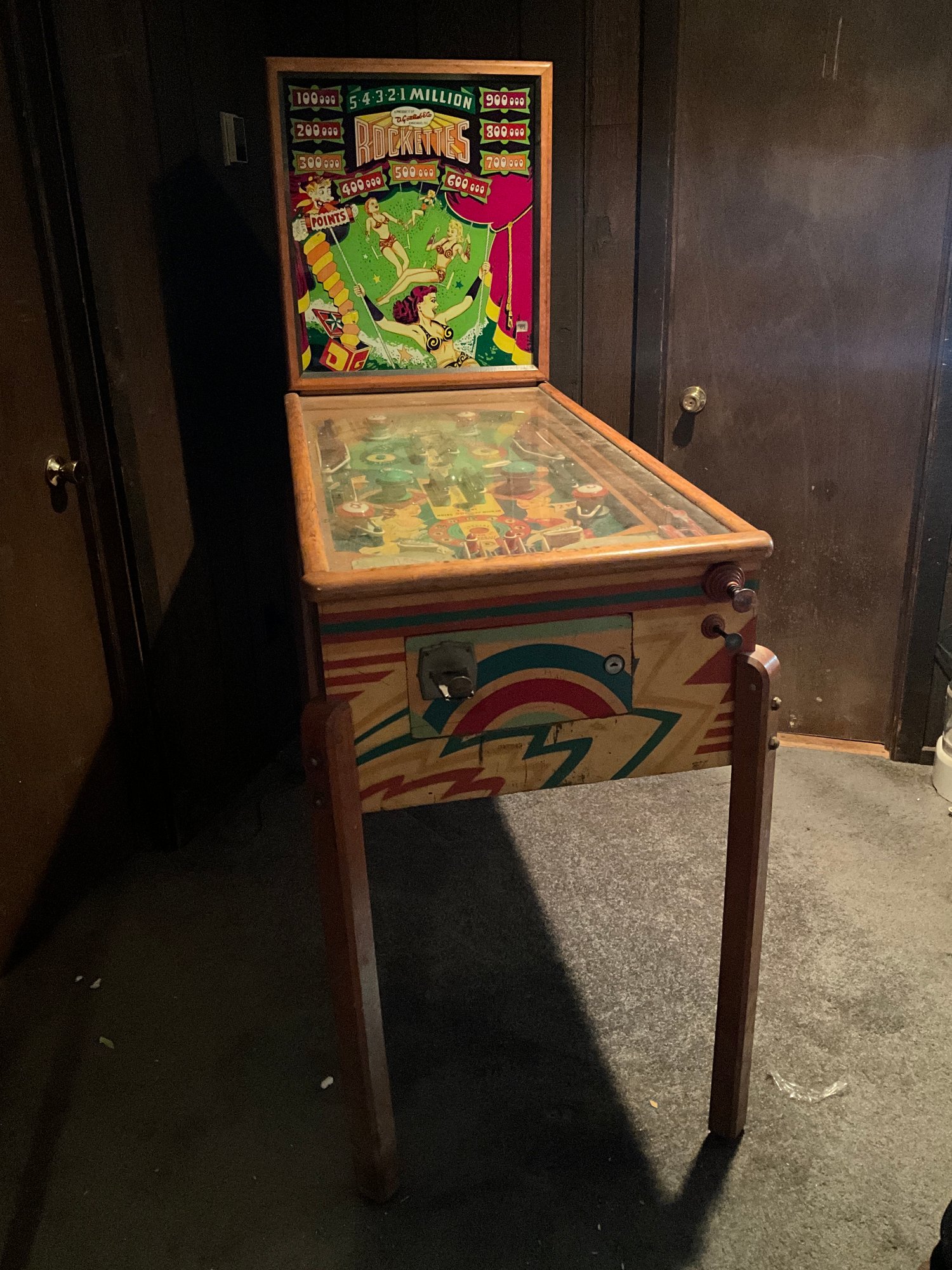 Vintage Rockettes D. Gottlieb & Co. Pinball Machine #31848 ...
