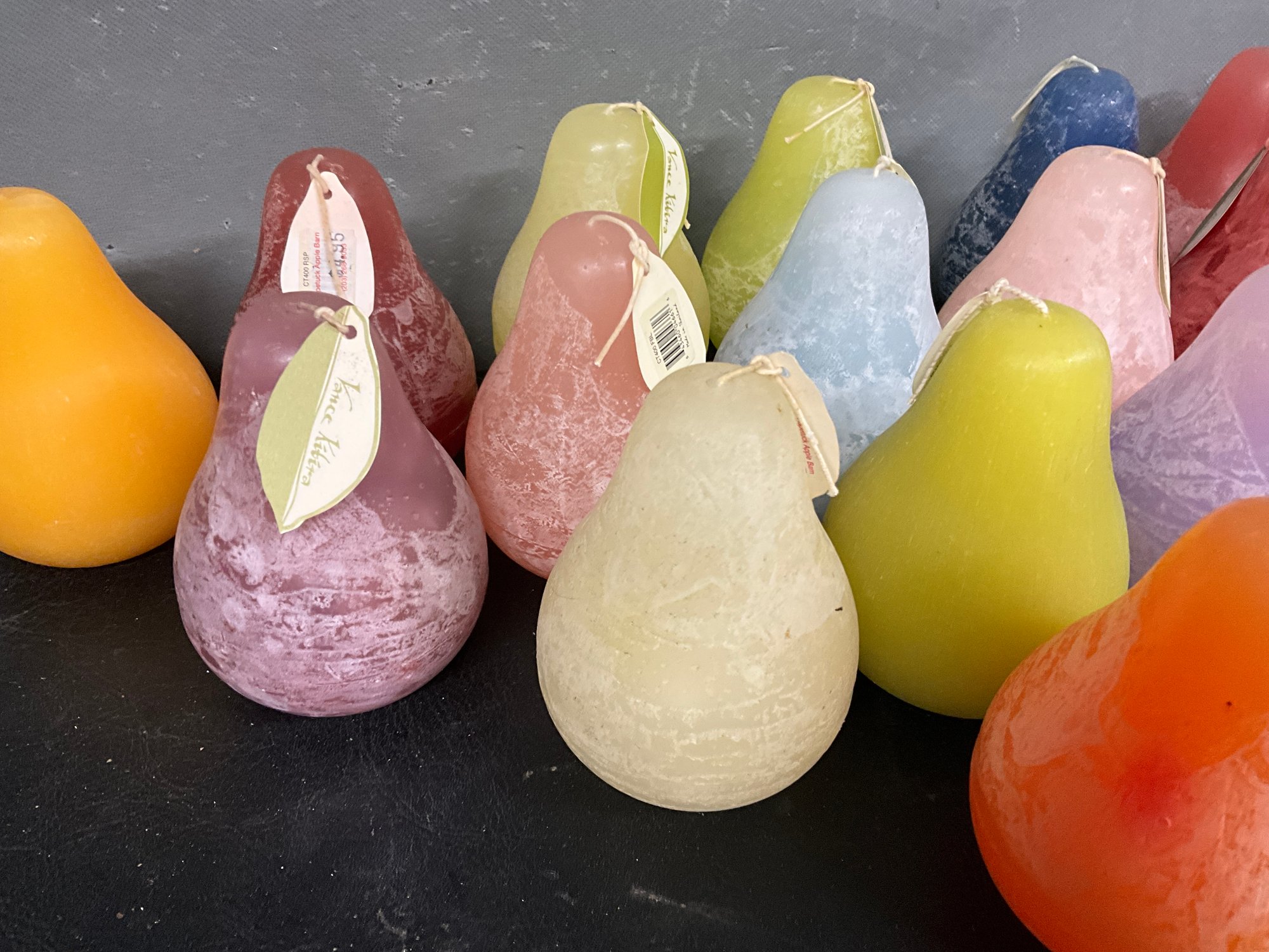 Grouping Of Timber Pear Candles #32338 | Auctionninja.com