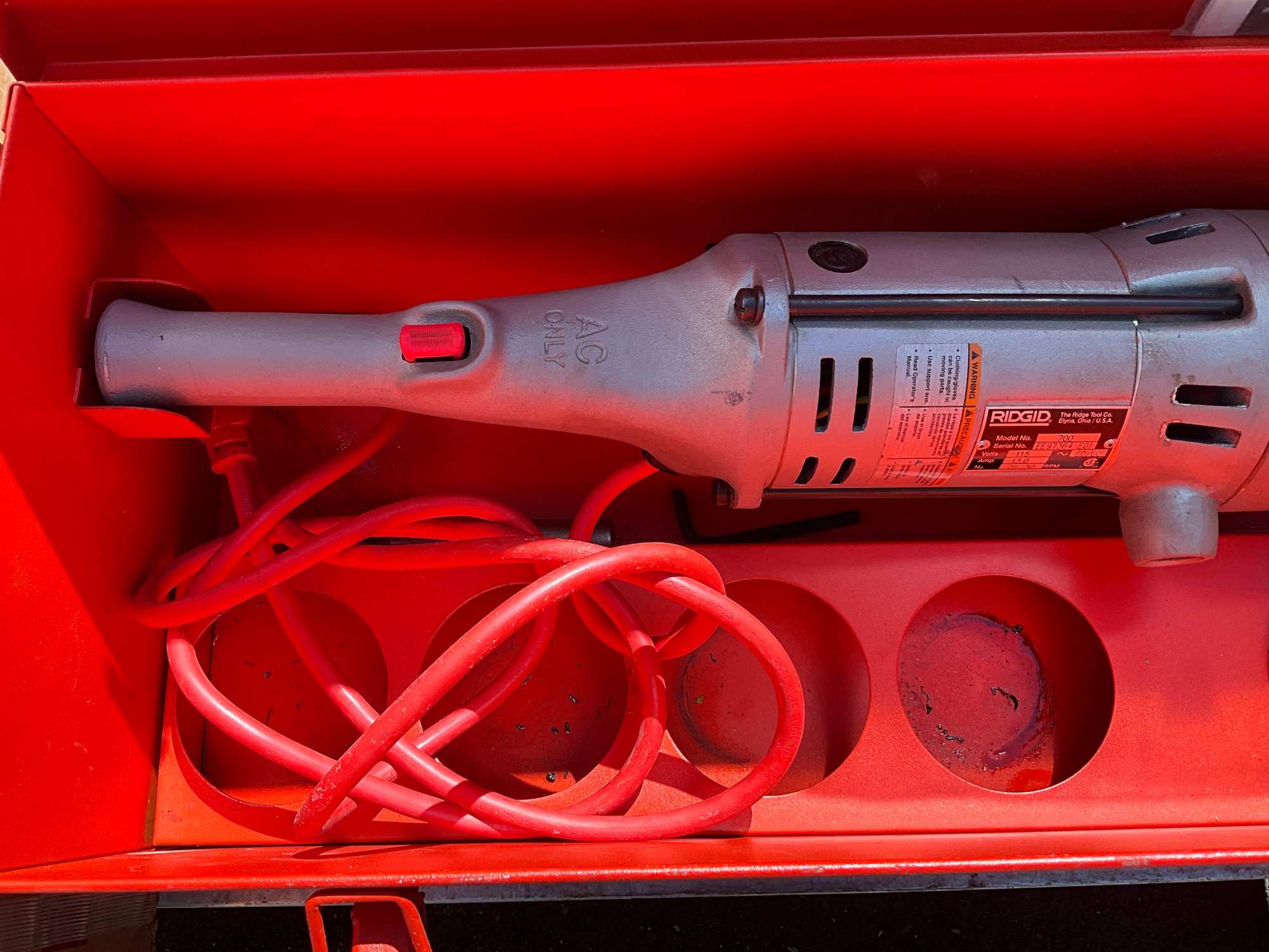 Ridgid Portable Power Drive Pipe Threader - Model No. 700 #34453 ...