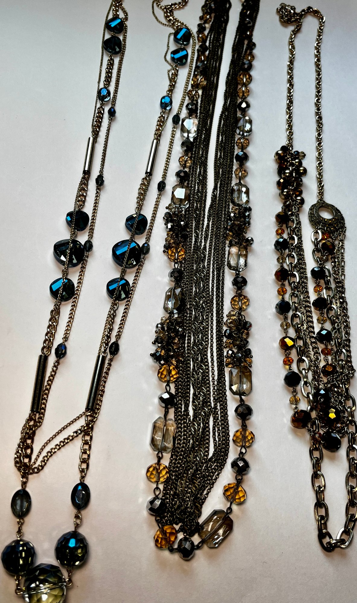 Multi Strand Classy BoHo Necklaces (3) Lot #3941 | Auctionninja.com