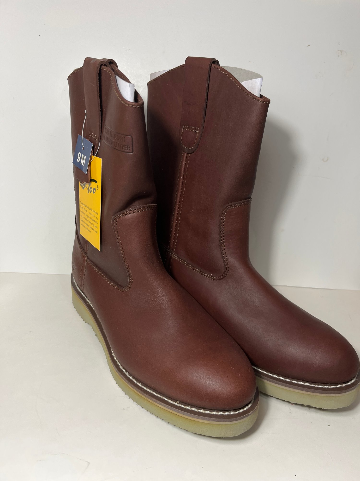 New With Tags In Box- Ad Tec Wellington Leather Work Boots #5300 ...