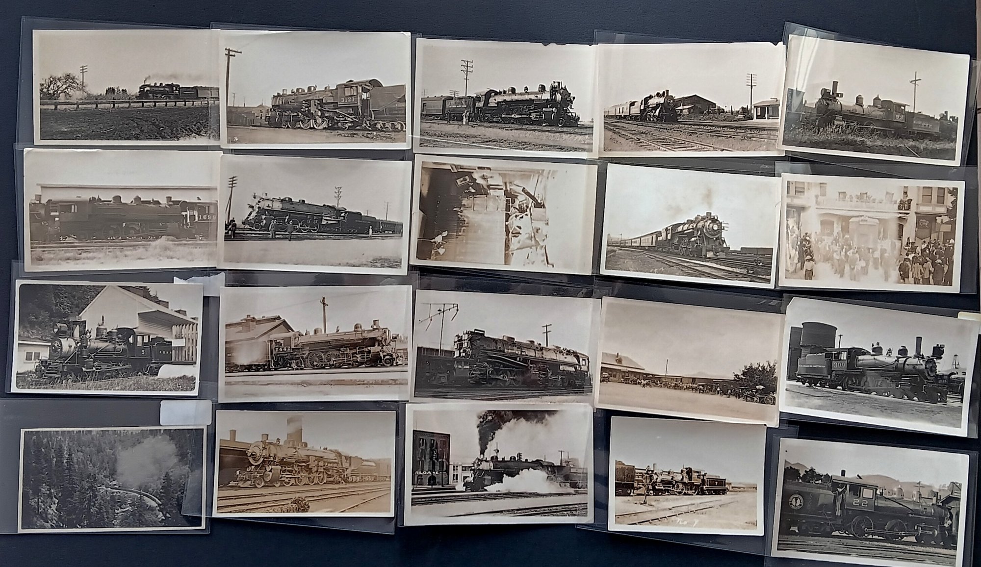 Set Of 20 Original 1930s Rail Road Photographs, With Dates ...