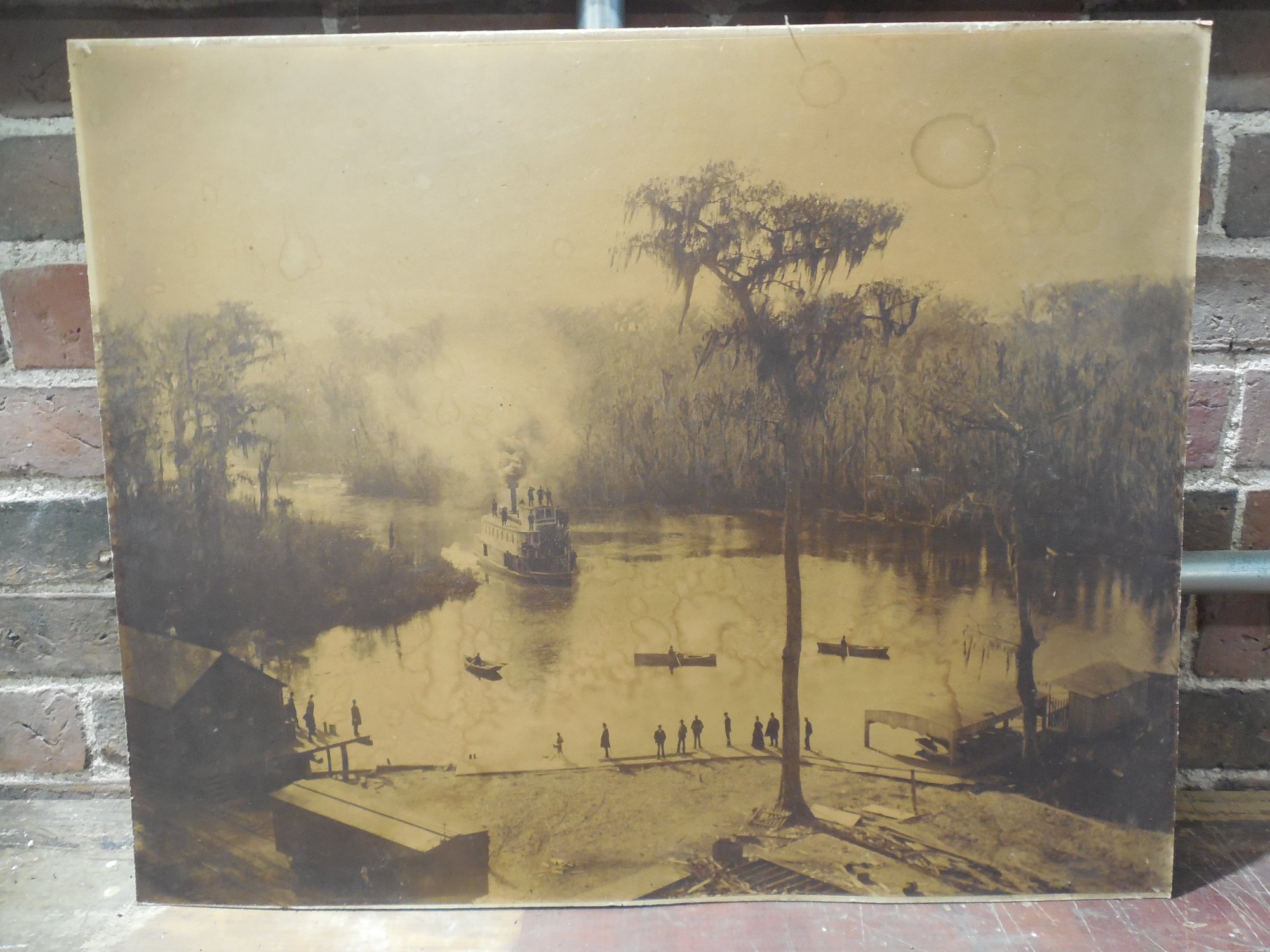 20x16 Rare 19th Albumen Photograph George Barker Niagara Falls NY Of ...