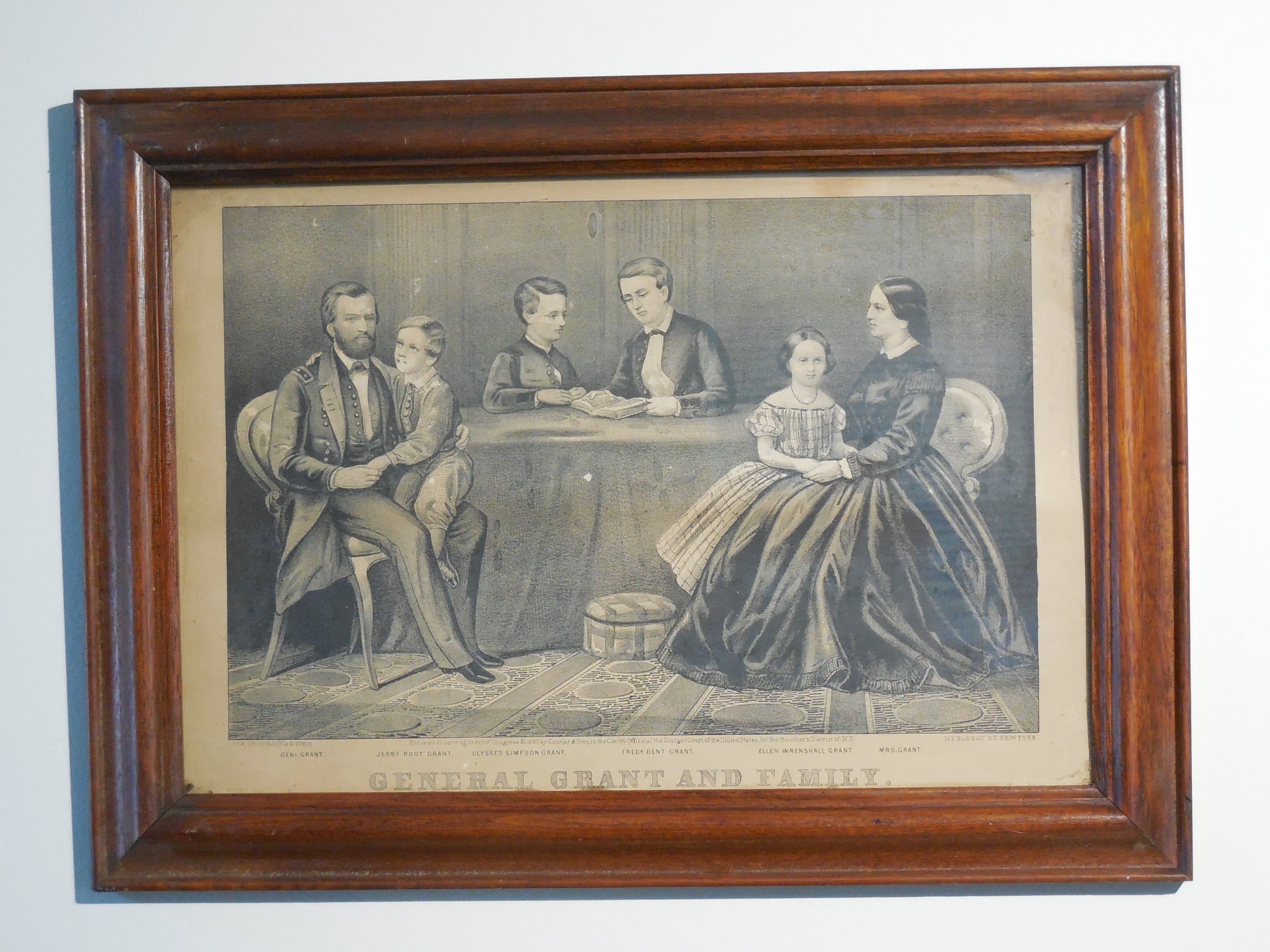 Original Currier & Ives Lithograph General Grant And Family #3902 ...