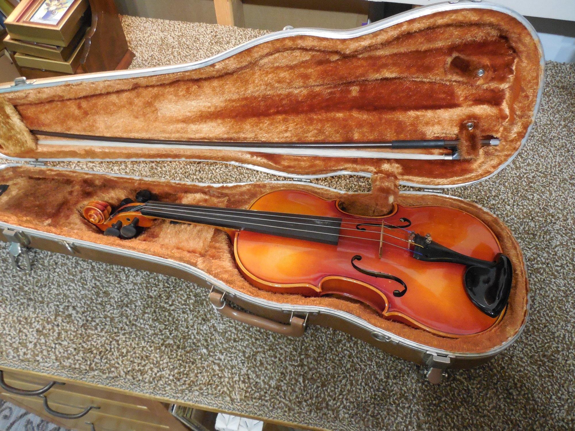 Vintage Violin - Marked Georg Brunner - Made In W Germany #1727 ...