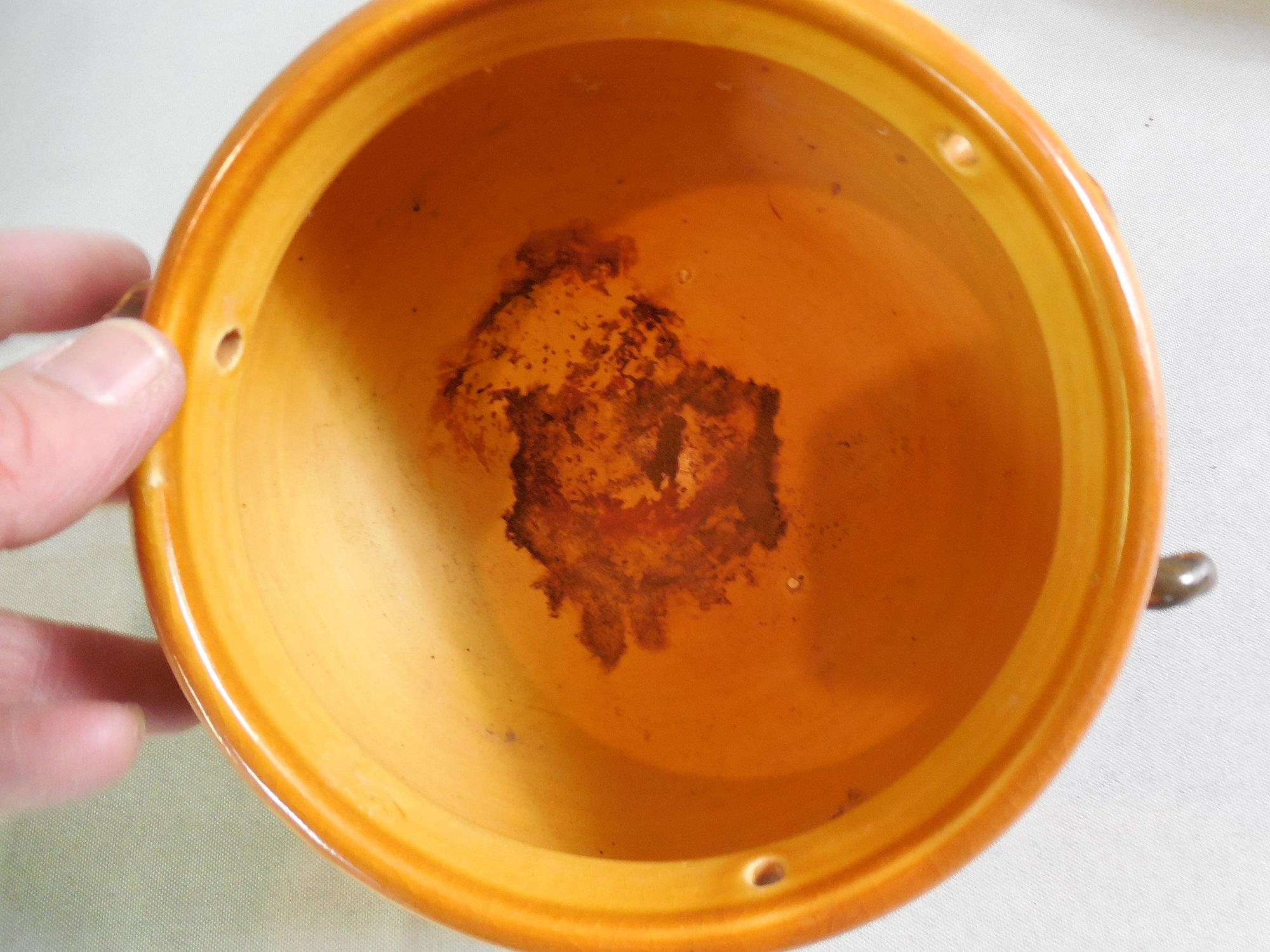 Lot Of 2 Roseville Pottery Pinecone Hanging Planters #6034 ...