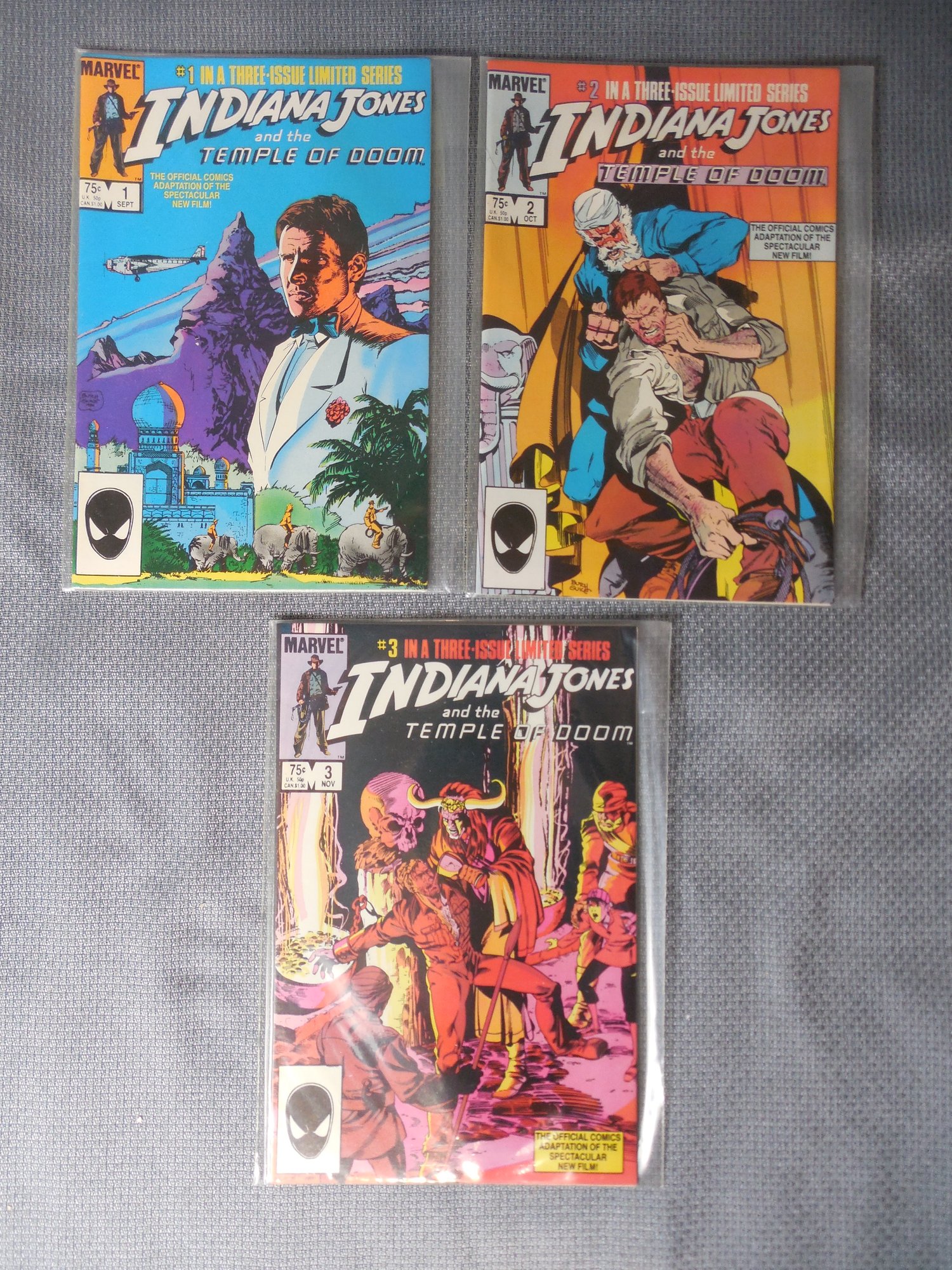Comic Book Lot - Marvel Comics - Indiana Jones And The Temple Of Doom ...