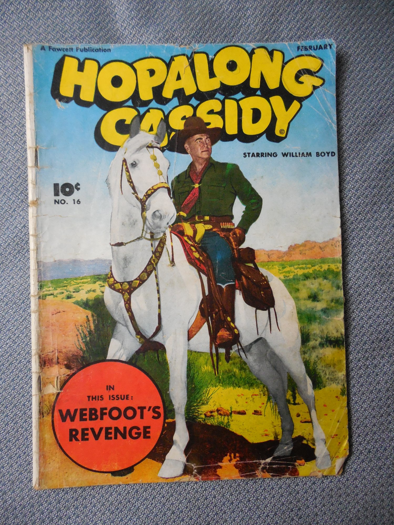 Vintage 10 Cent Comic No. 16 Hopalong Cassidy February Edition ...
