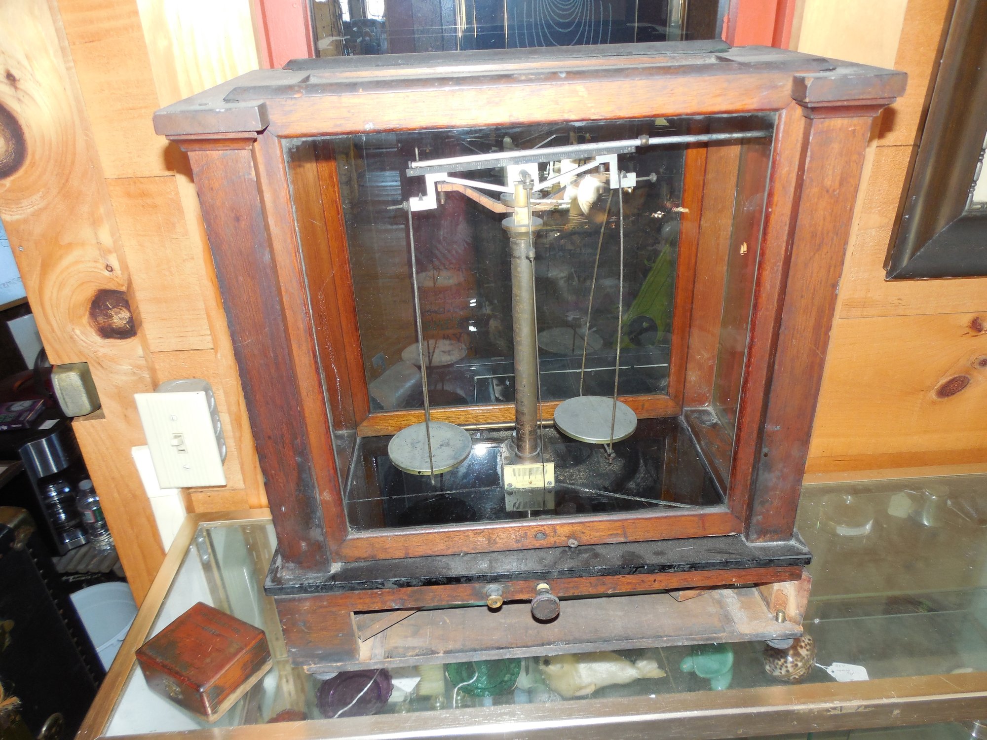 Antique Cased Balance Scale With Boxed Set Of Weights #2163 ...