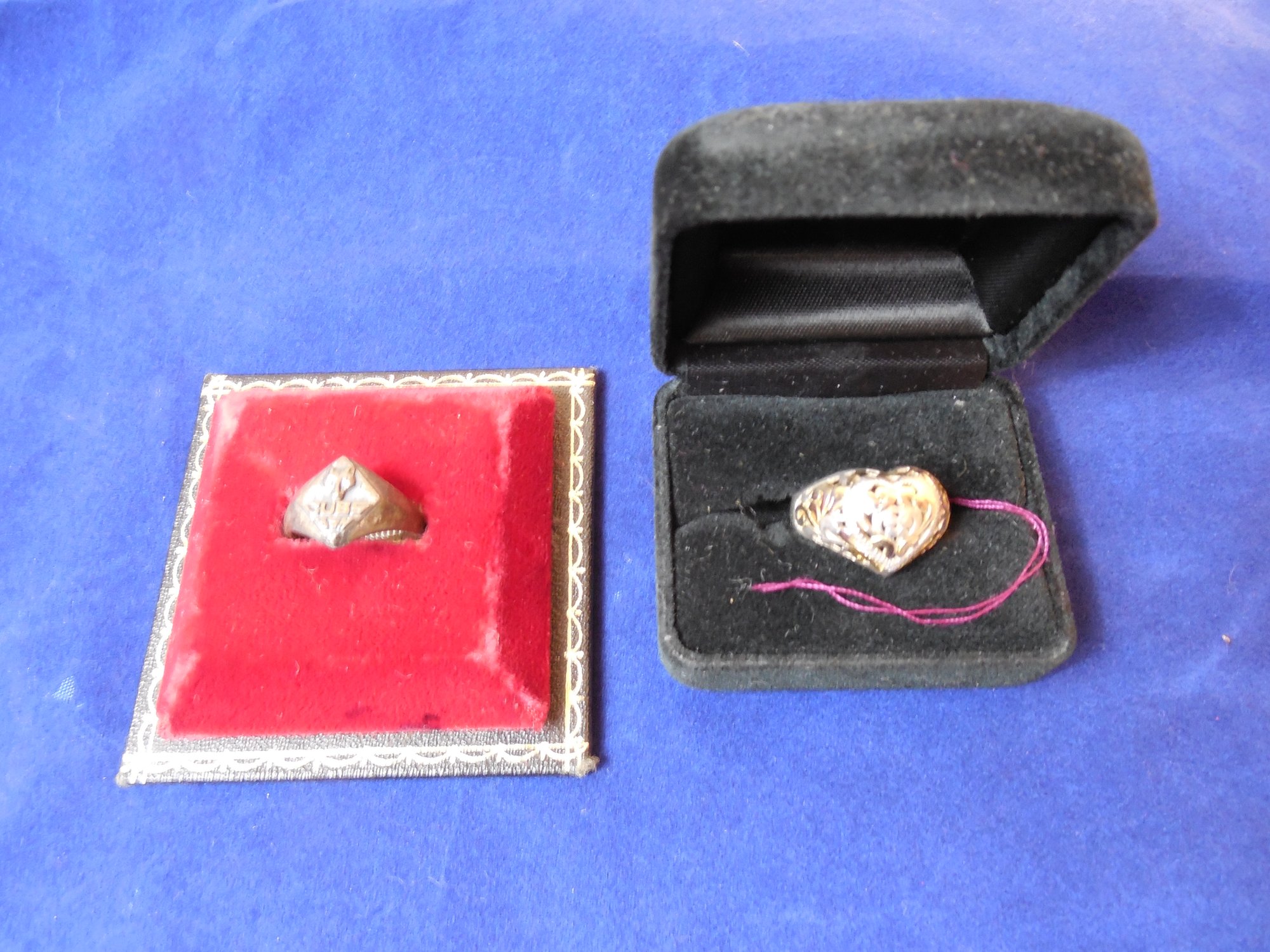 Two Sterling Silver Rings One Cub Scouts Ring #2187 | Auctionninja.com