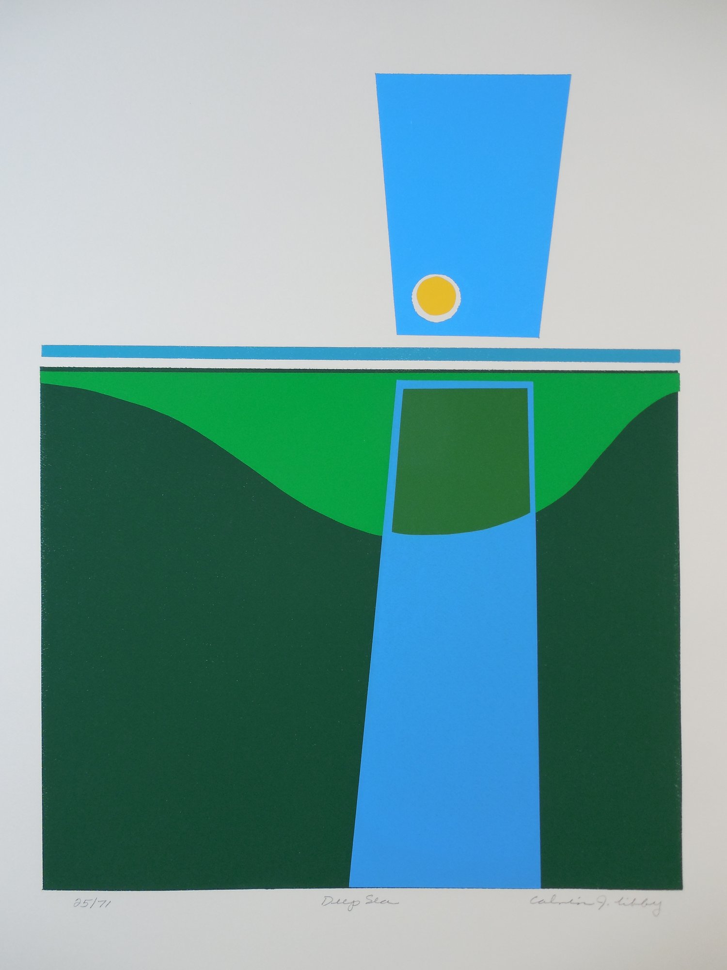 Calvin Jacob Libby Original Silk Screen Signed & Numbered Edition Deep Sea #2226 | Auctionninja.com