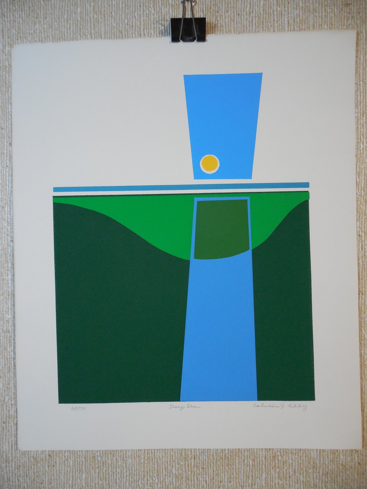 Calvin Jacob Libby Original Silk Screen Signed & Numbered Edition Deep Sea #2226 | Auctionninja.com