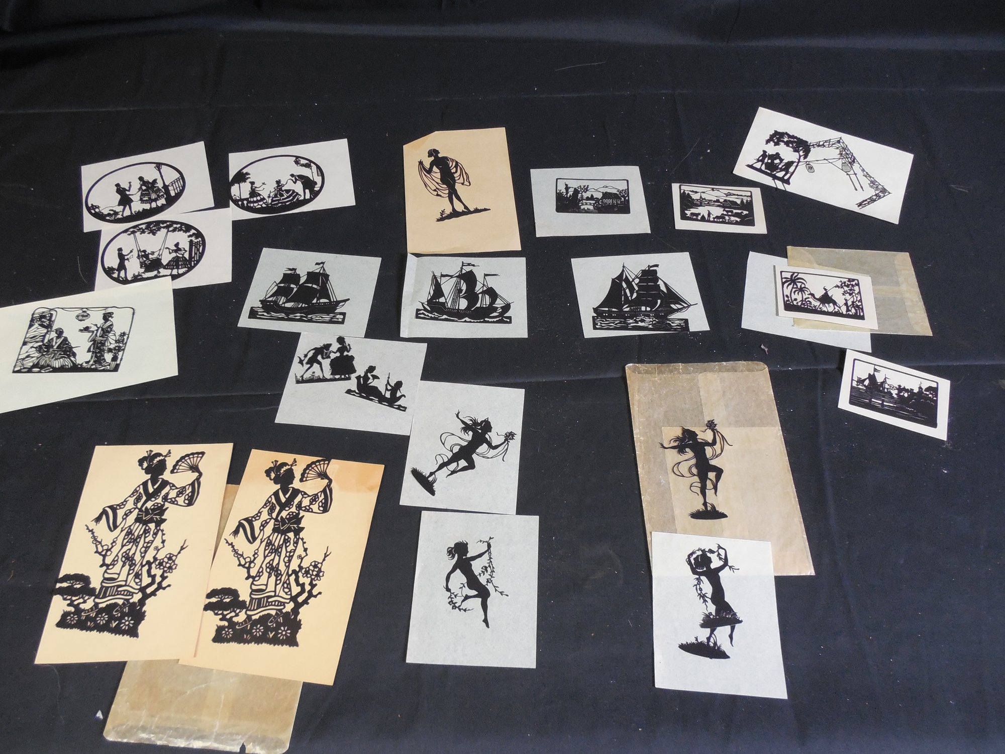 Lot Of Intricate Cut Outs/Silhouettes, Die Cut - Art Deco #2373 ...