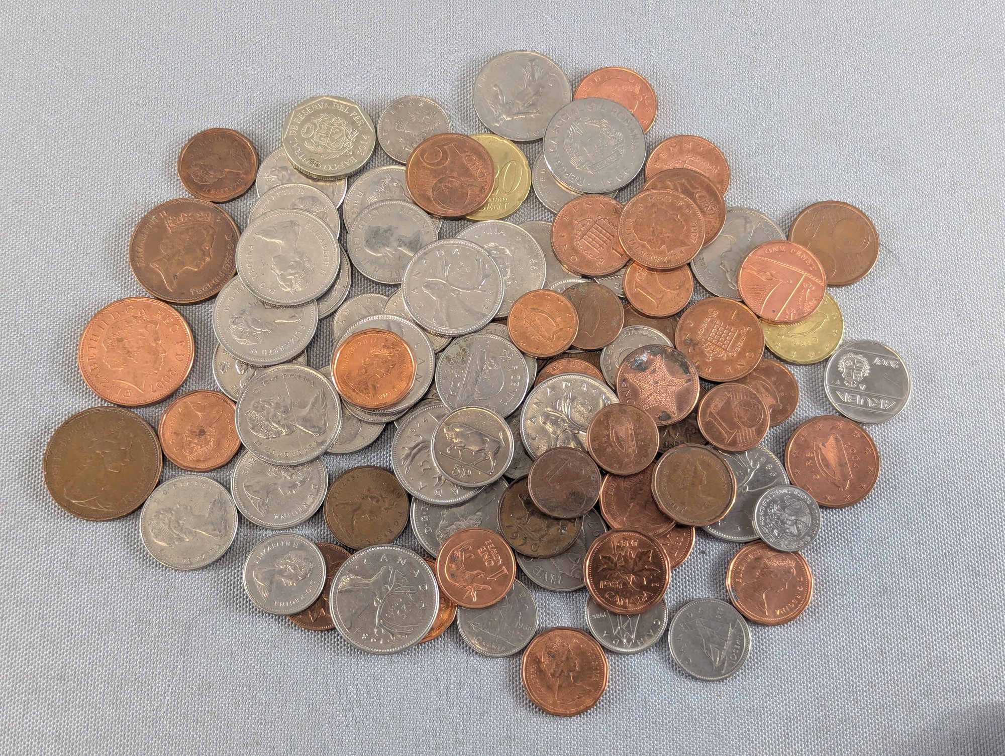 Large Lot Of Foreign Coins #9393 | Auctionninja.com