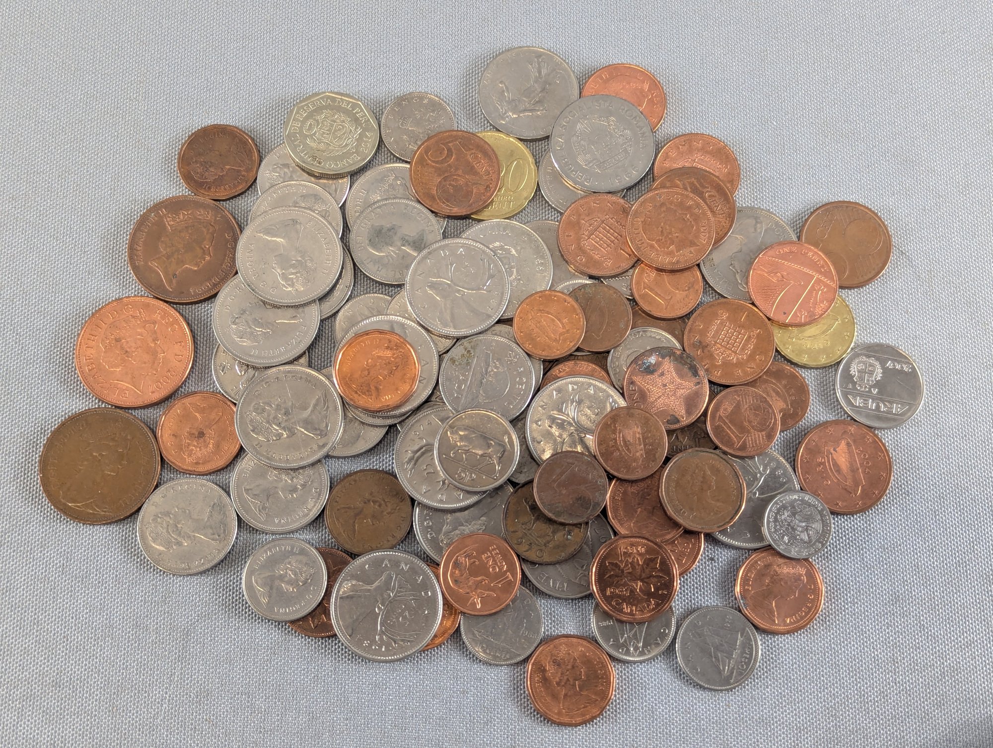 Large Lot Of Foreign Coins #9393 | Auctionninja.com