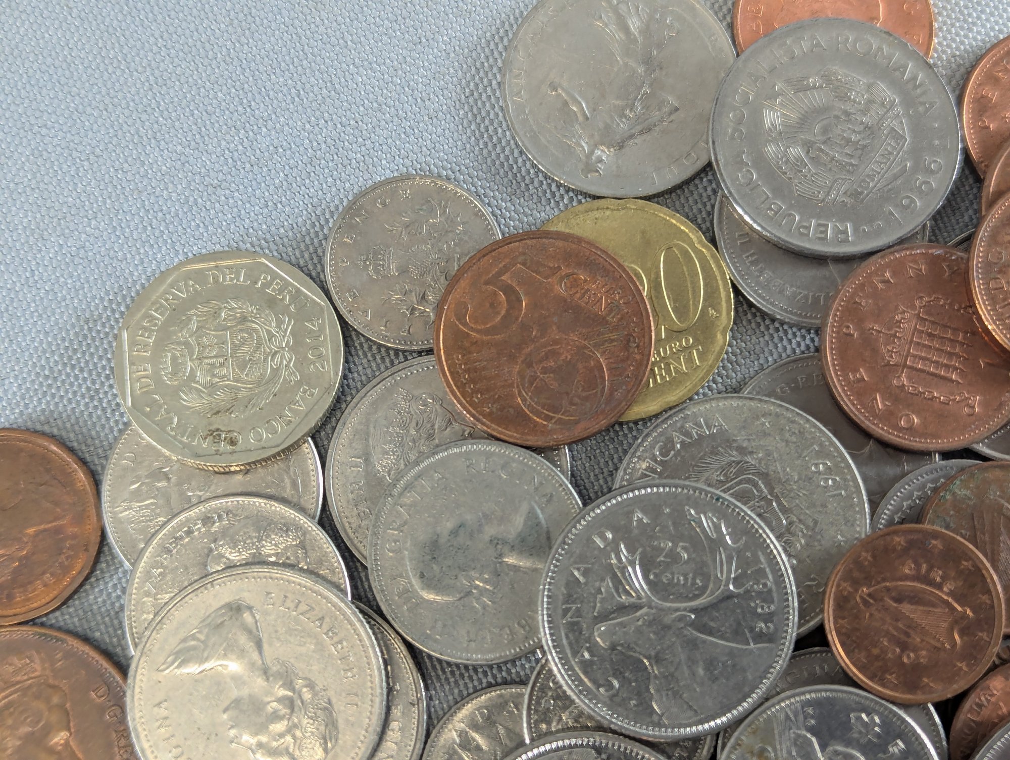 Large Lot Of Foreign Coins #9393 | Auctionninja.com