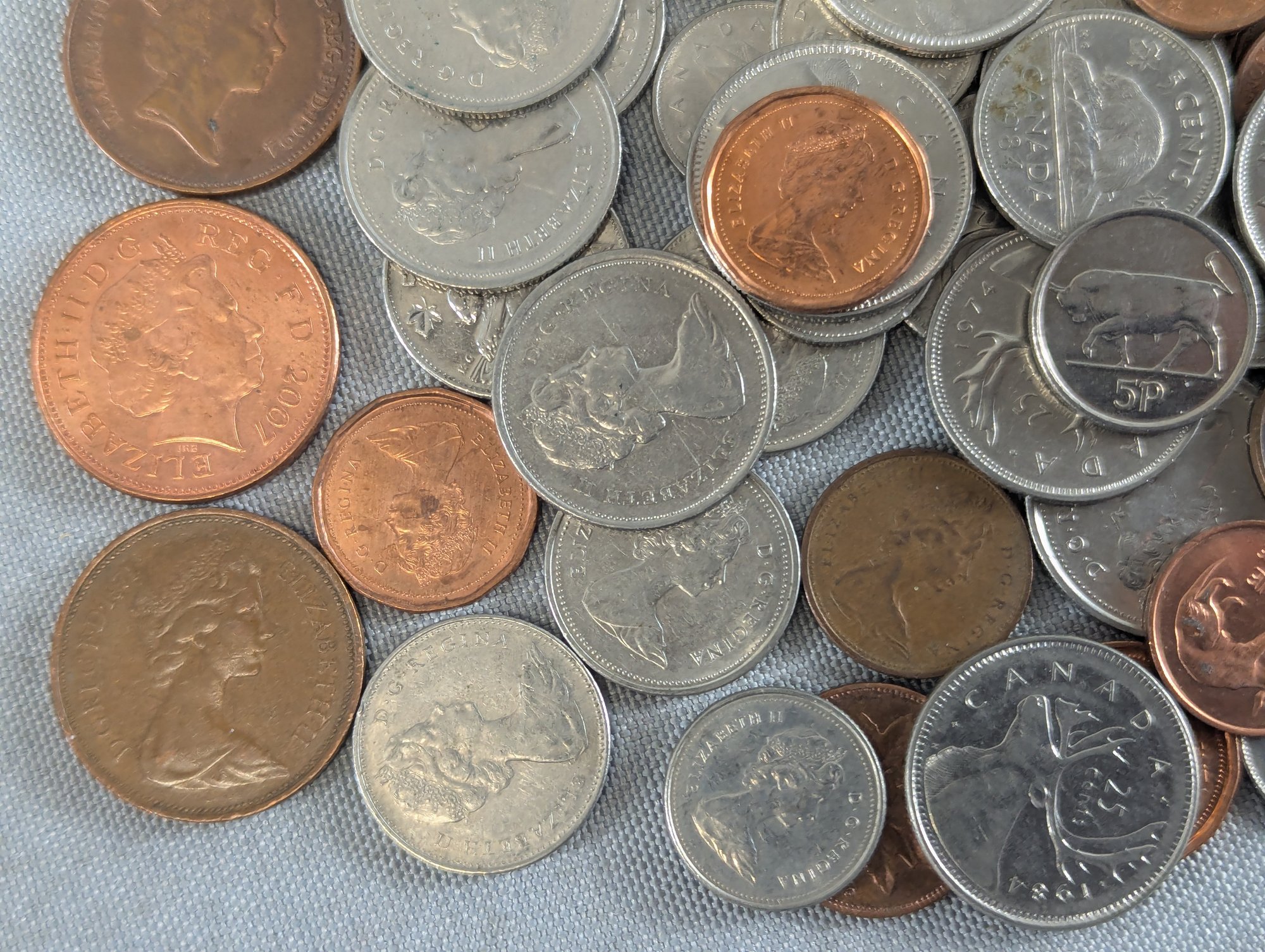 Large Lot Of Foreign Coins #9393 | Auctionninja.com