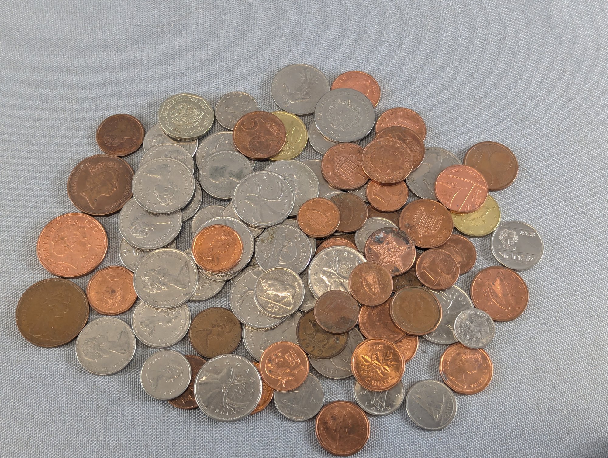 Large Lot Of Foreign Coins #9393 | Auctionninja.com