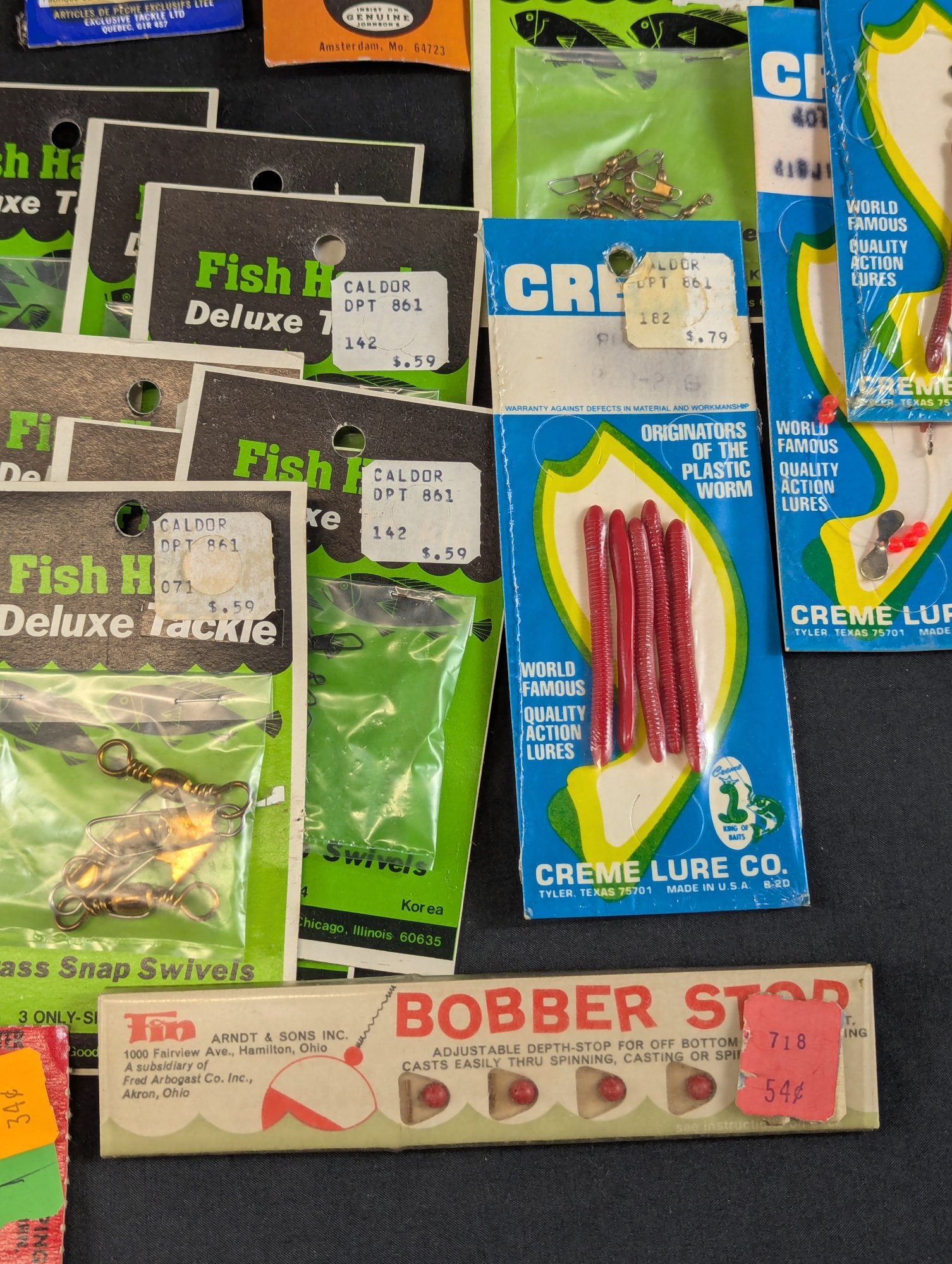 Lot Of New Old Stock Fishing Lures / Swivels / Spinners - Creme, Swing ...