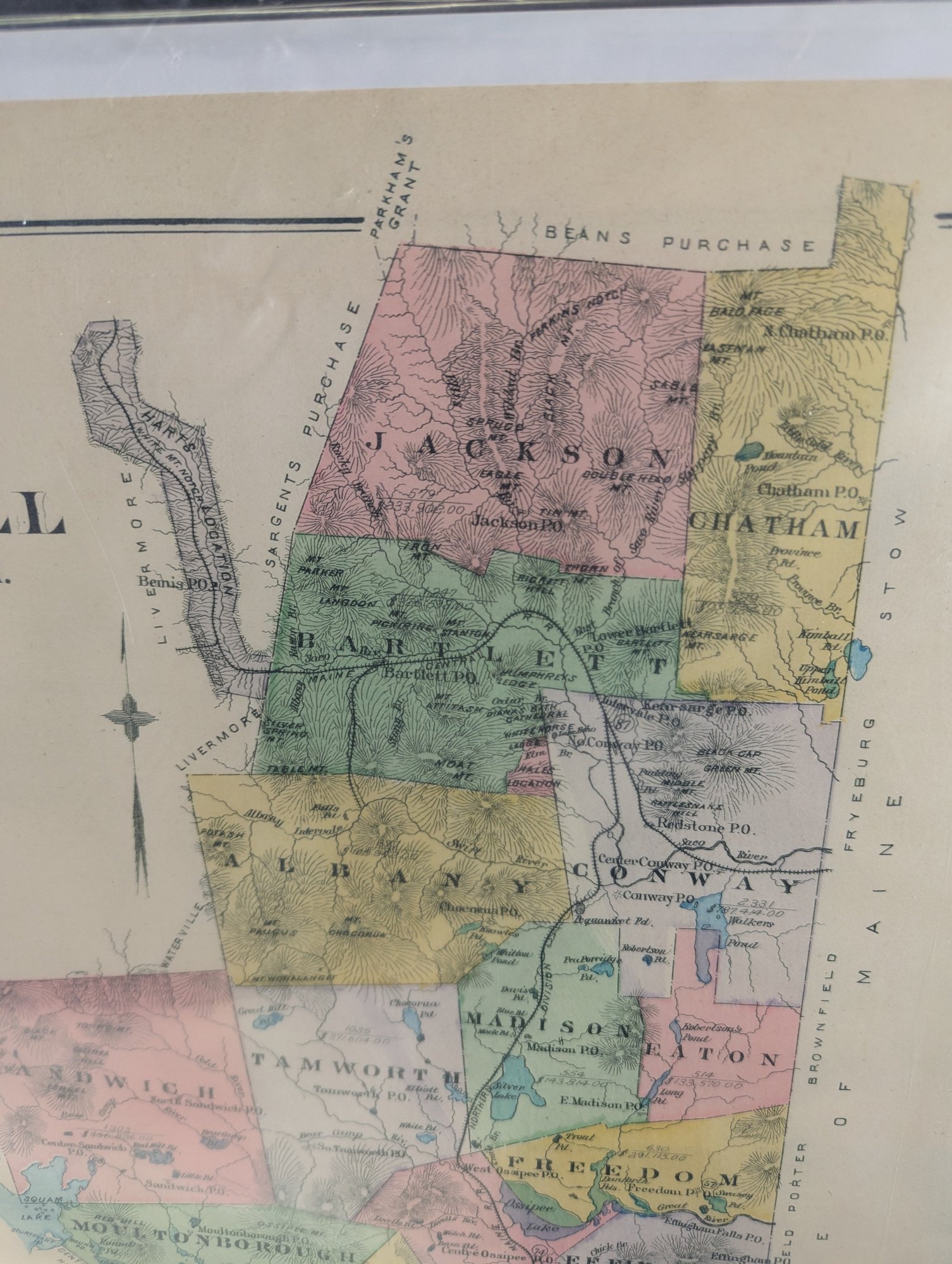 Lot Of 4 Carroll County New Hampshire Maps #9440 | Auctionninja.com