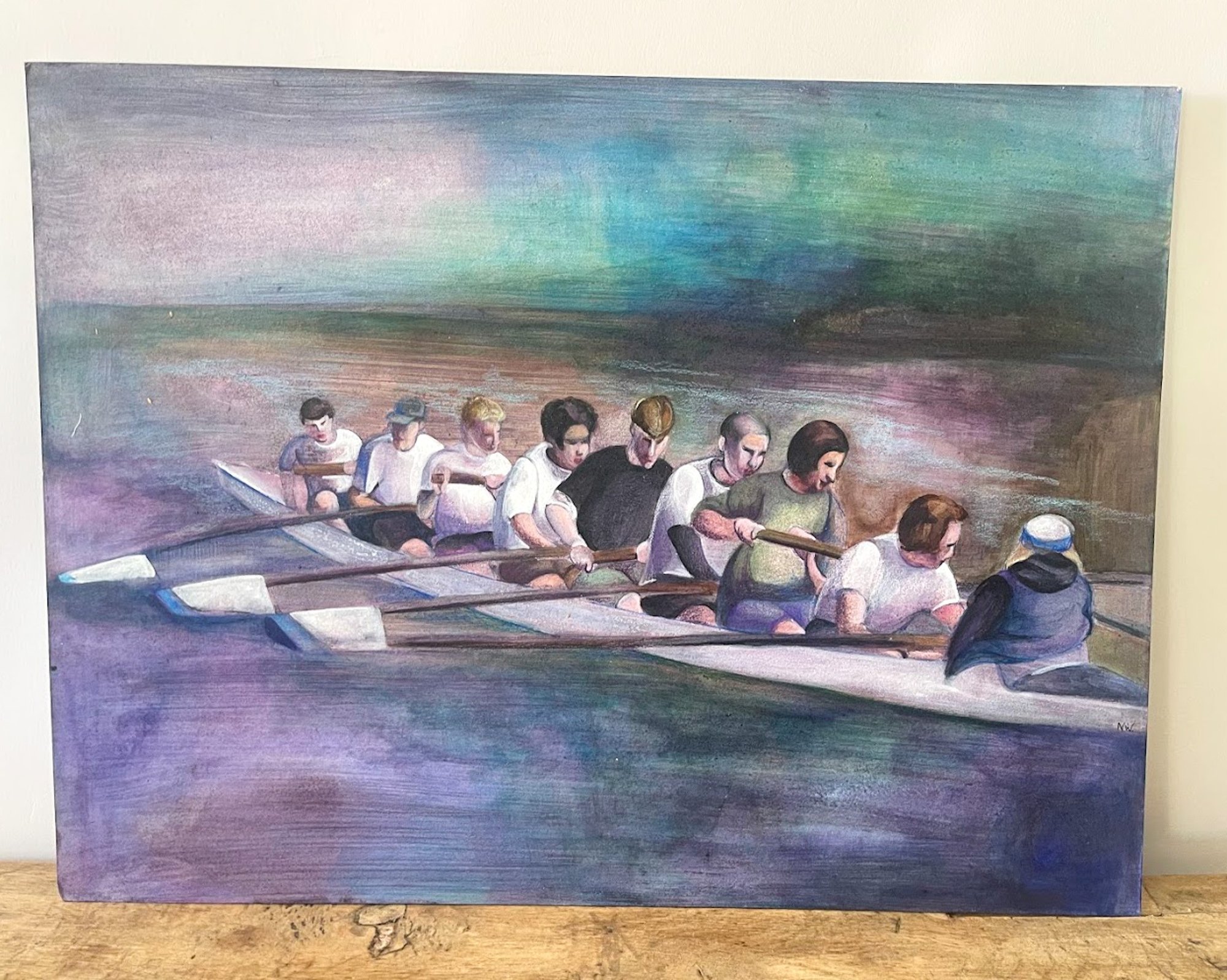 Artist Portfolio, Art School Art, Men's Crew Painting, Crew Practice ...