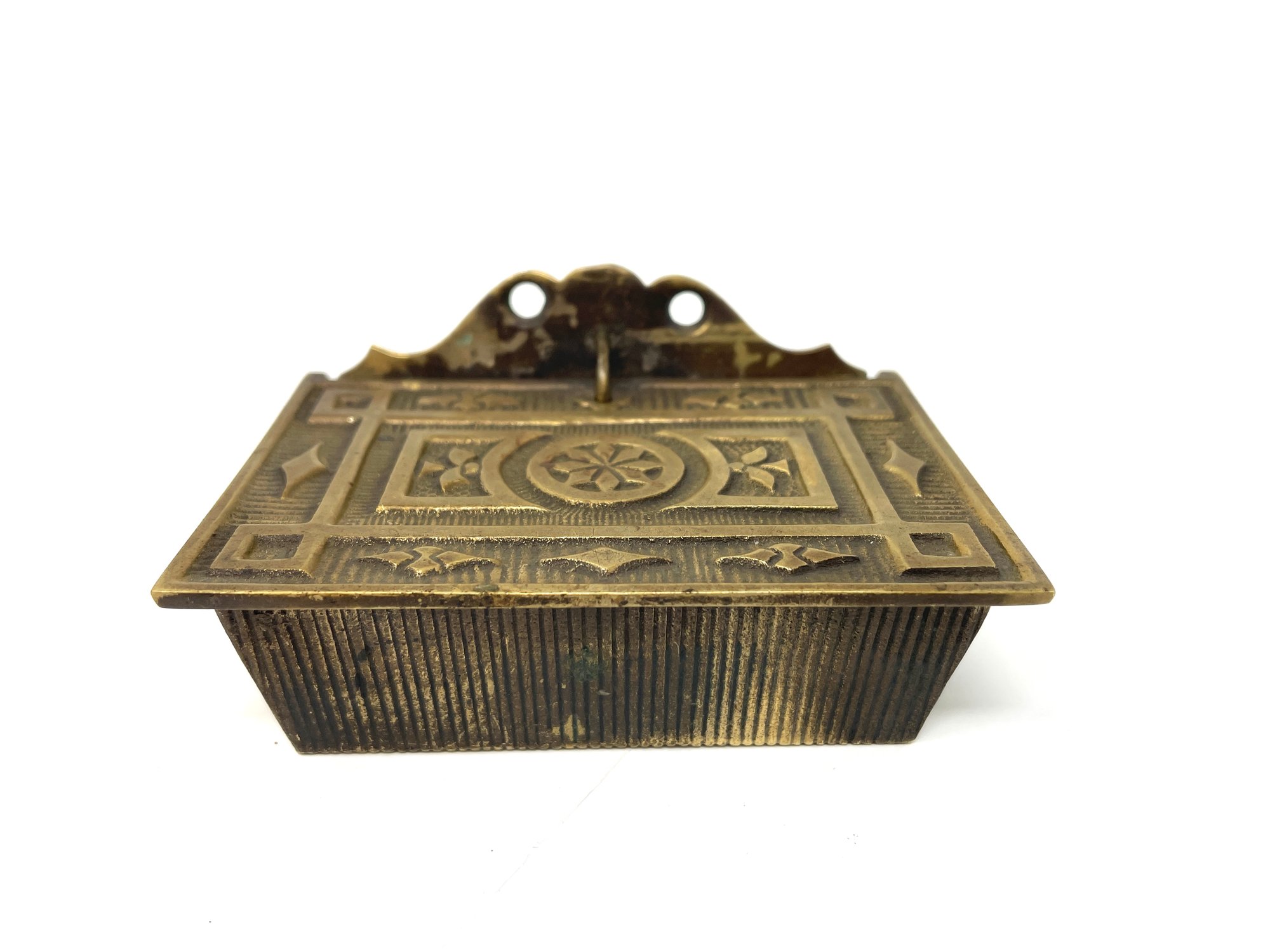 Antique Brass Match Box #114347 | Auctionninja.com