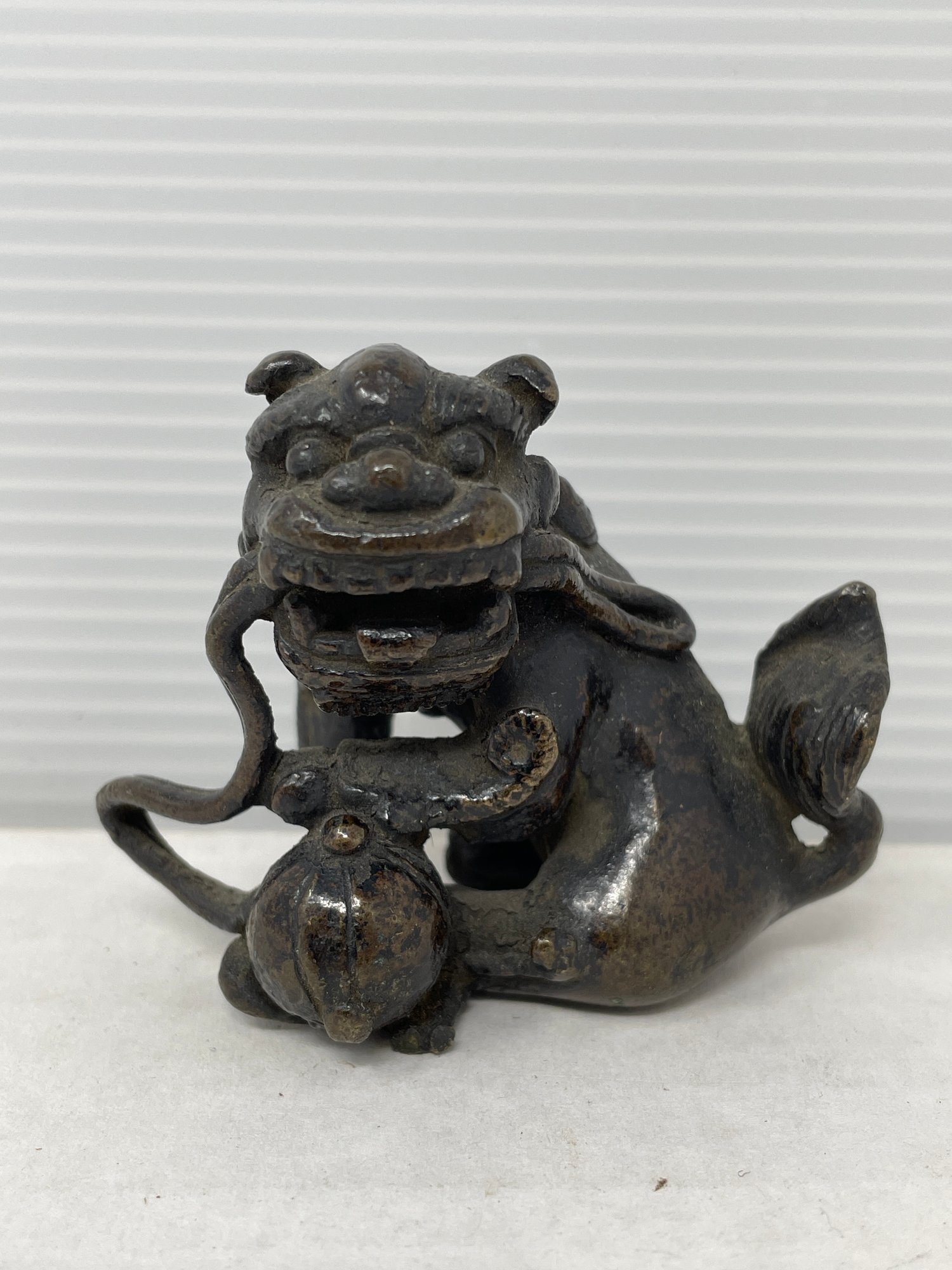 Antique Chinese Bronze Foo Dog Figure #112759 | Auctionninja.com