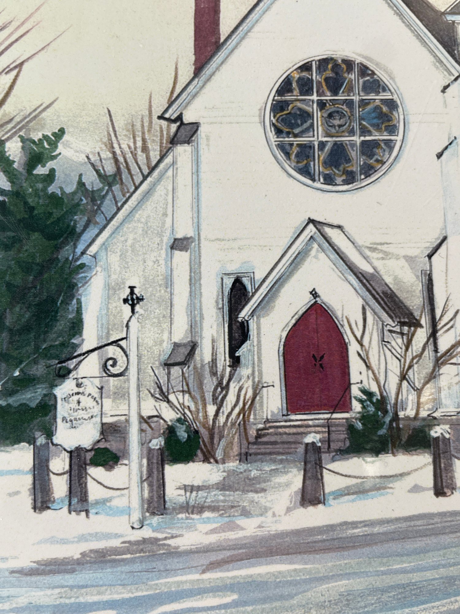 "Preston In Winter" By Artist M. Bleue Print #163687 | Auctionninja.com