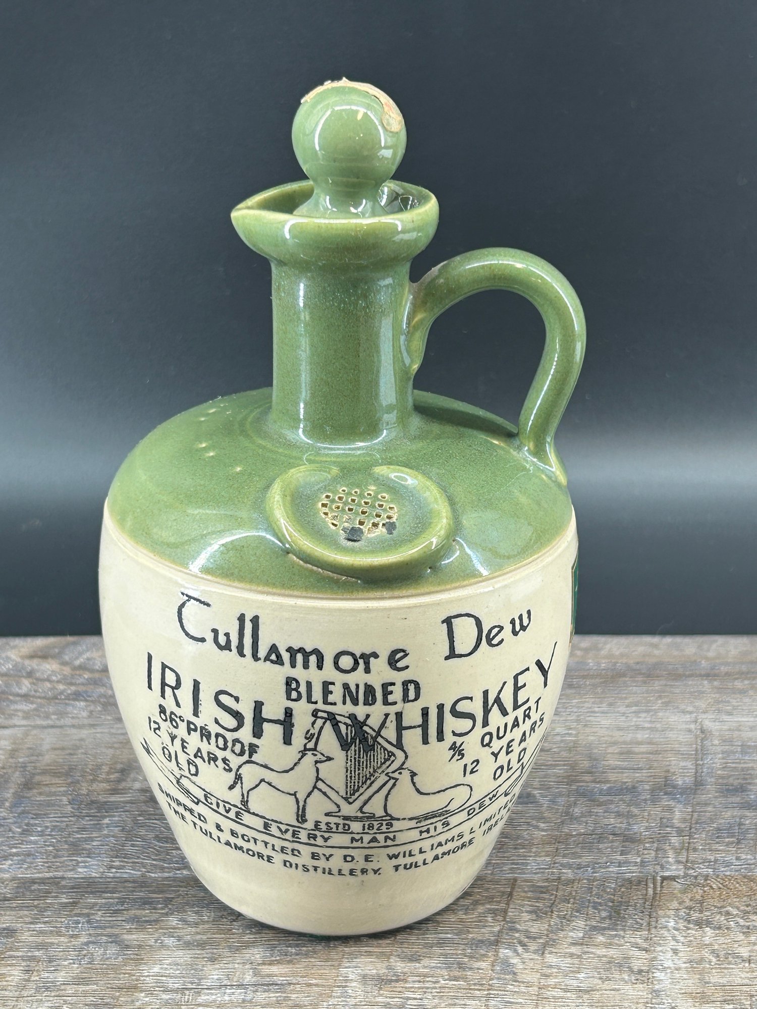 Vintage Tullamore Dew Irish Whiskey Ceramic Flagon #168870 ...