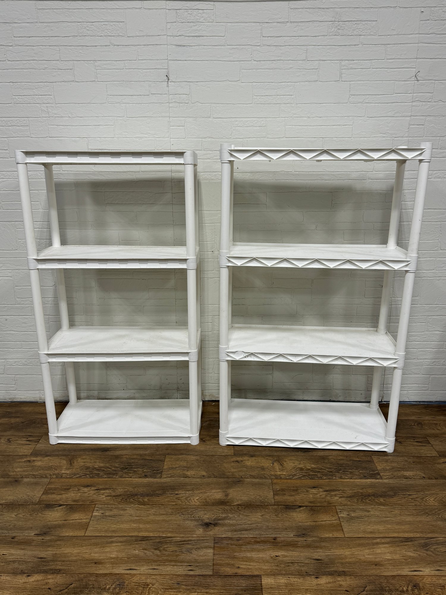 2 Four-Shelf Open Storage Unit #117014 | Auctionninja.com