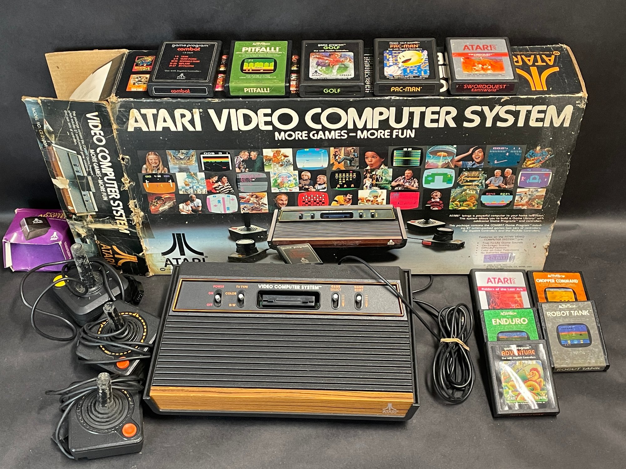 Very Nice Estate Fresh ATARI Video Computer System In Original Box With Games And Brochures,see ...