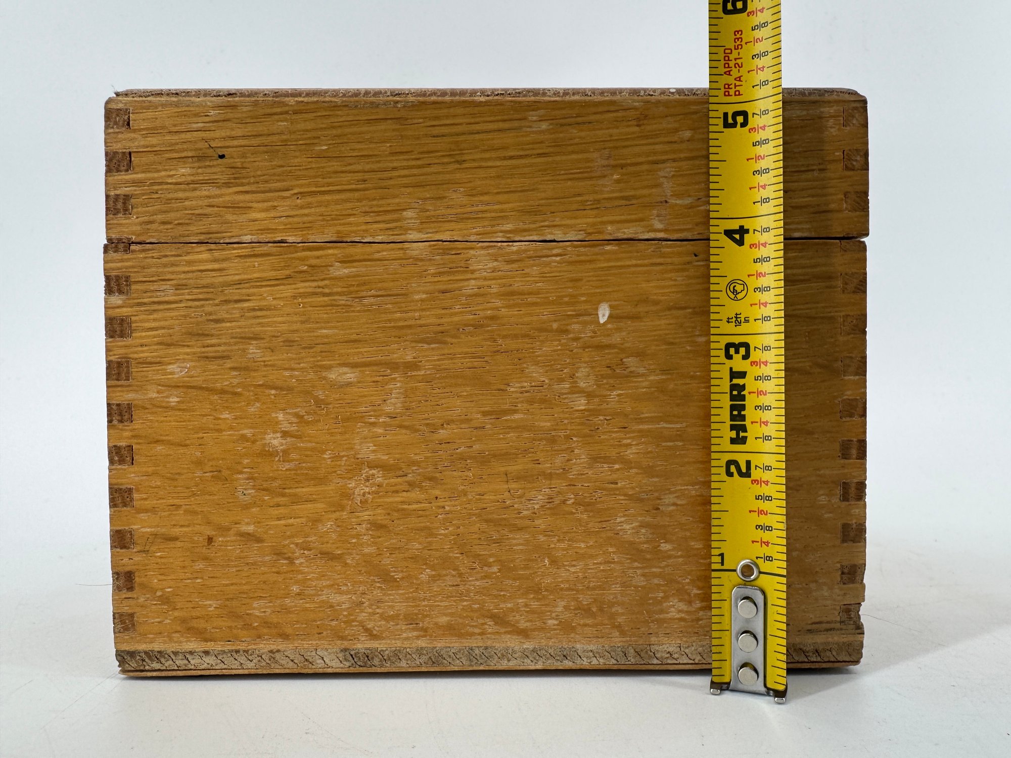 Vintage Oak Recipe Box #170636 | Auctionninja.com