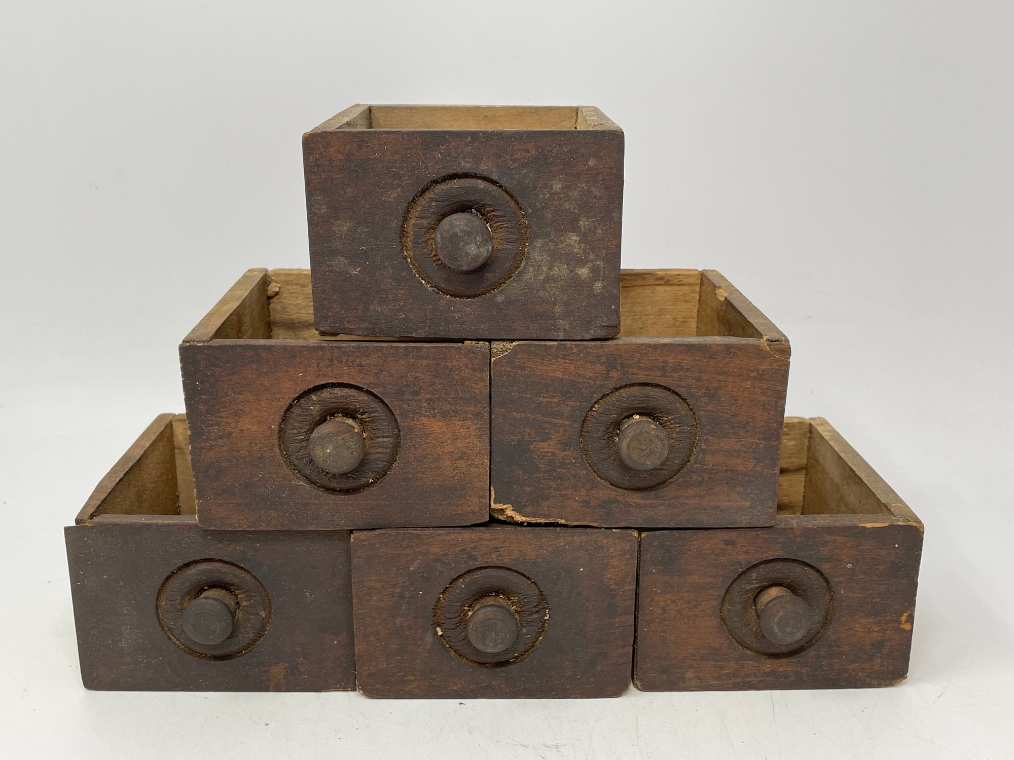 Group Of Antique Wooden Drawers For Storage Or Display #109357 ...