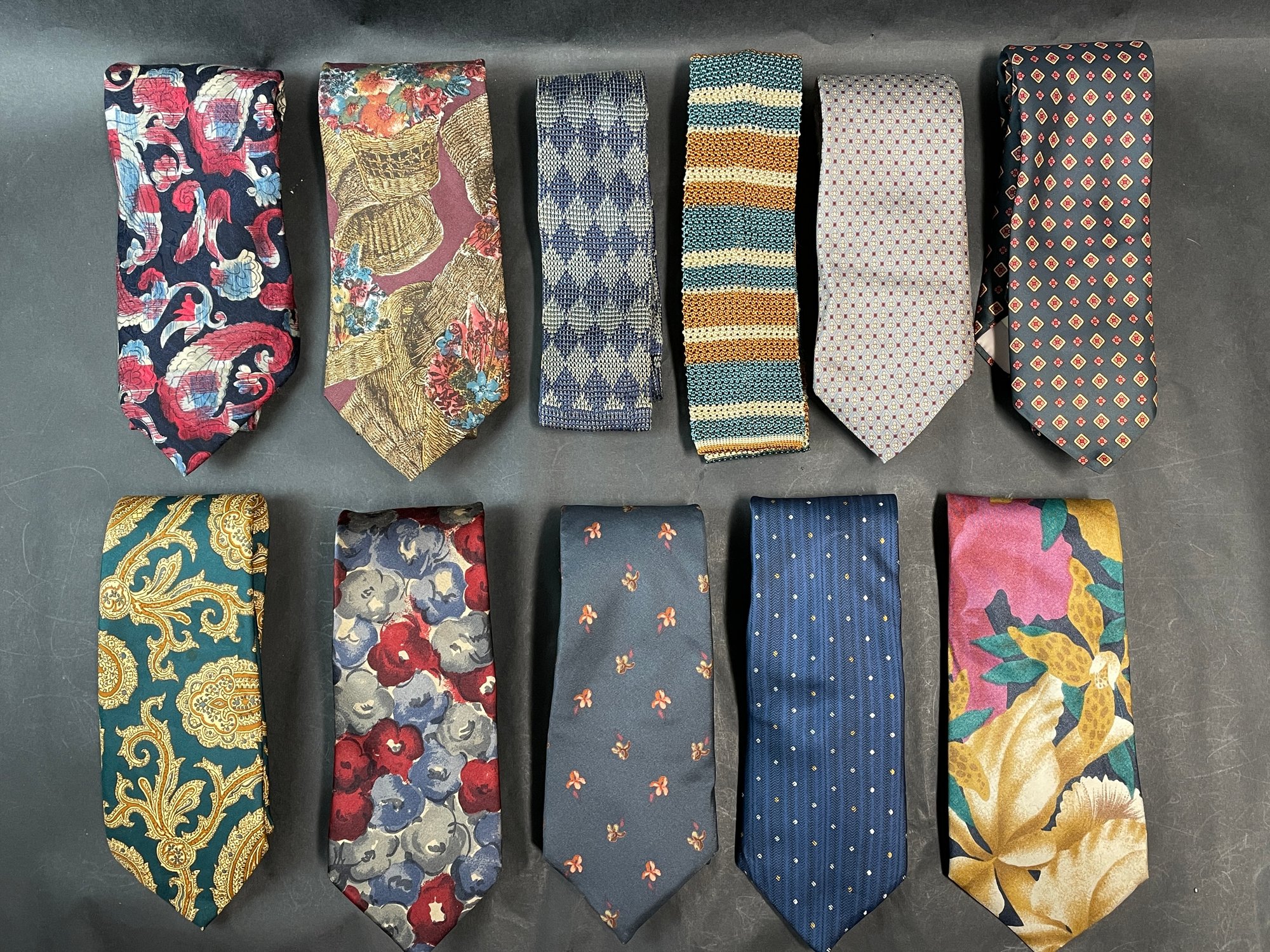 Collection Of Mens Designer Silk Ties Including Givenchy #110060 ...
