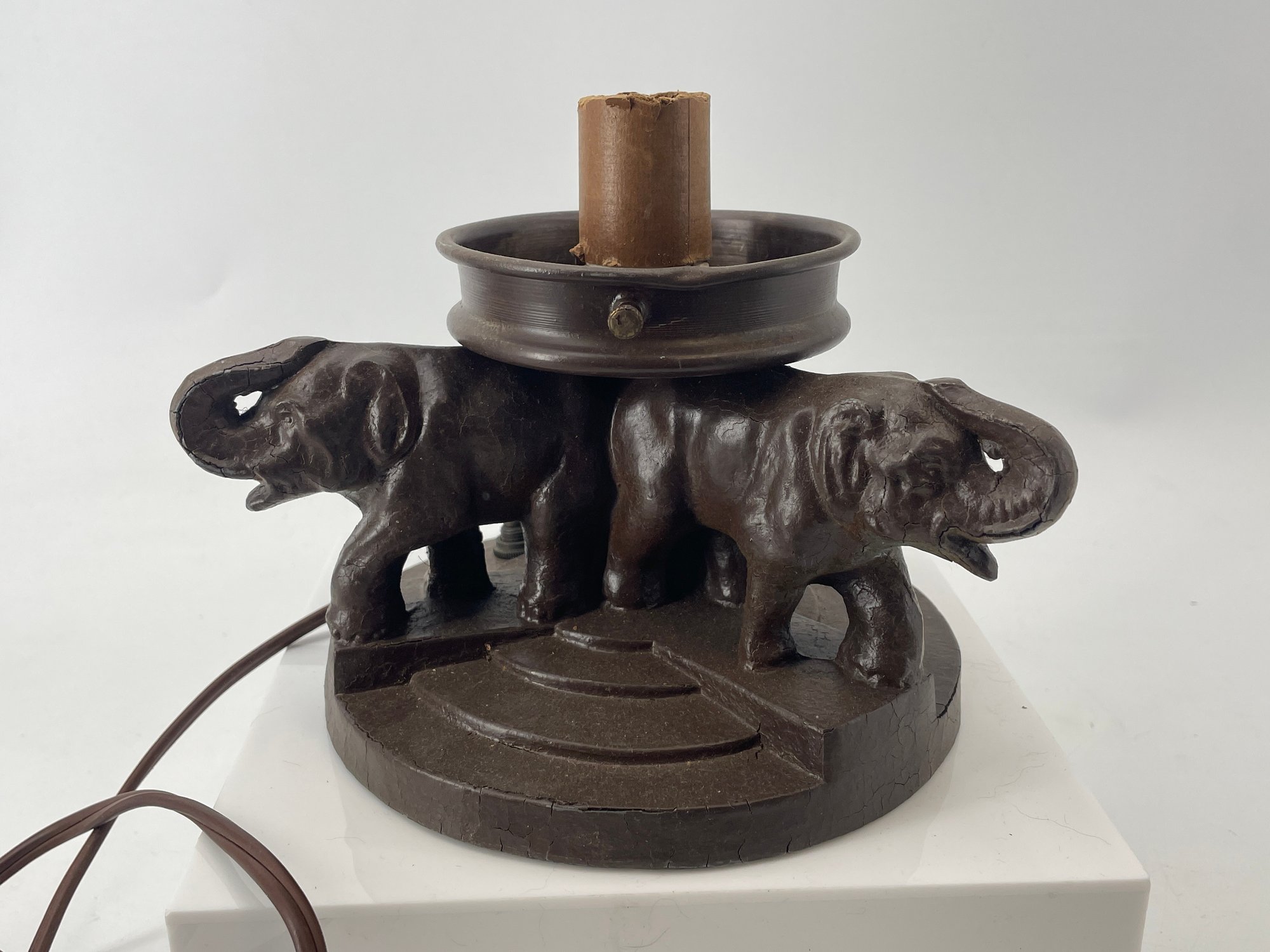 Art Deco Elephant Lamp Base #144566 | Auctionninja.com