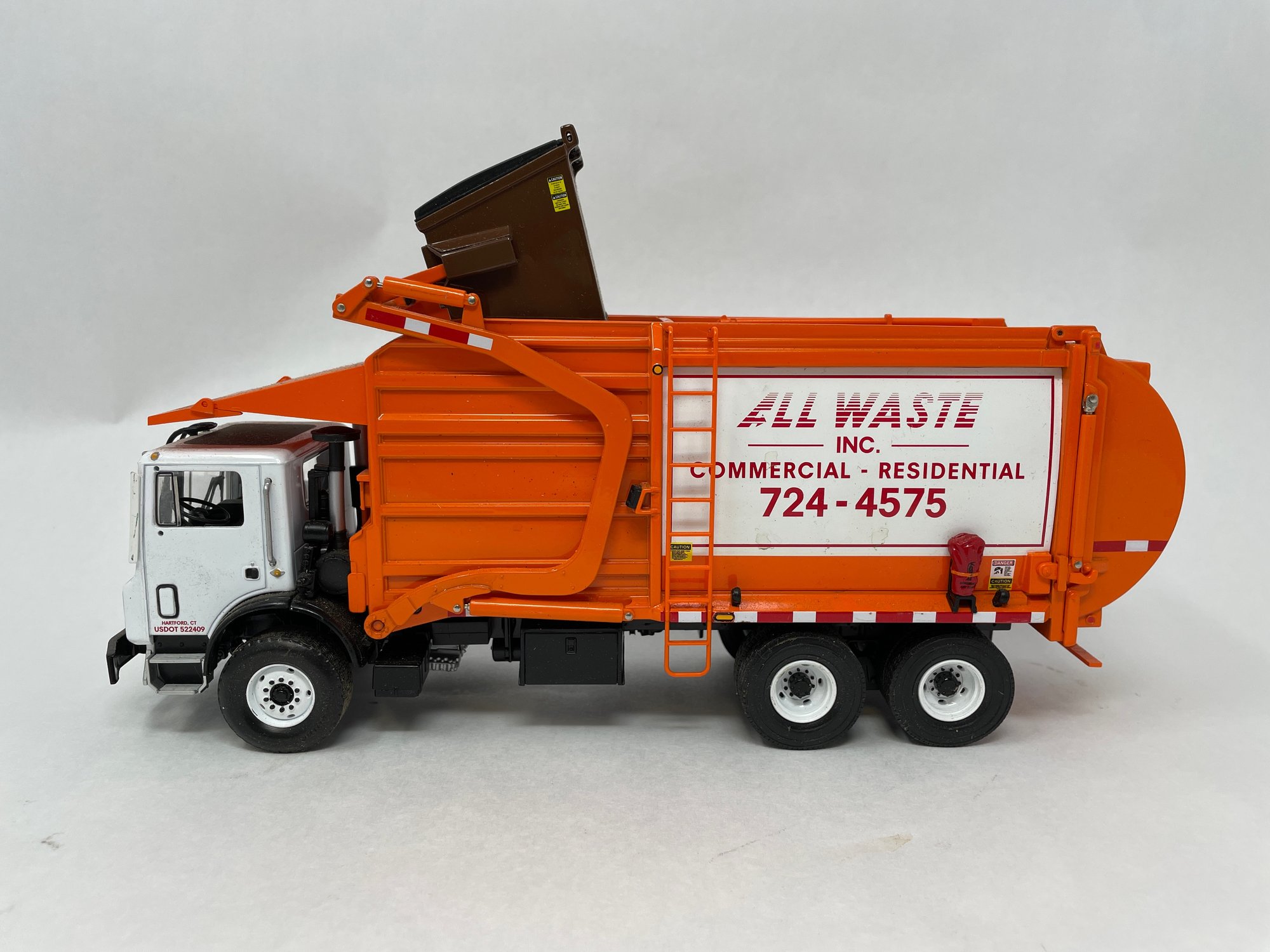 First Gear Mack Terrapro "All Waste Inc." Front Loading Refuse Truck ...