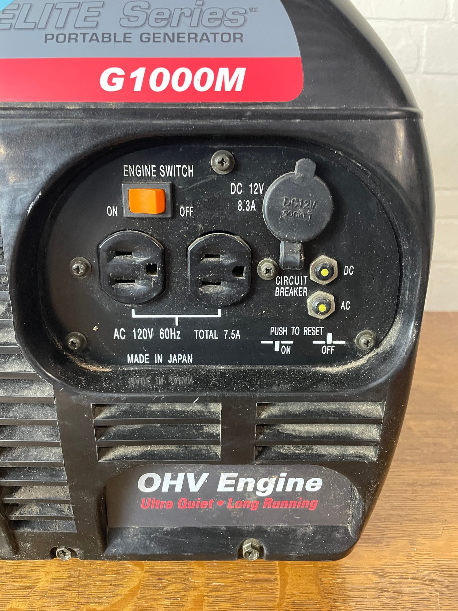 Elite Series Portable Generator Model Number G1000M #107270 ...