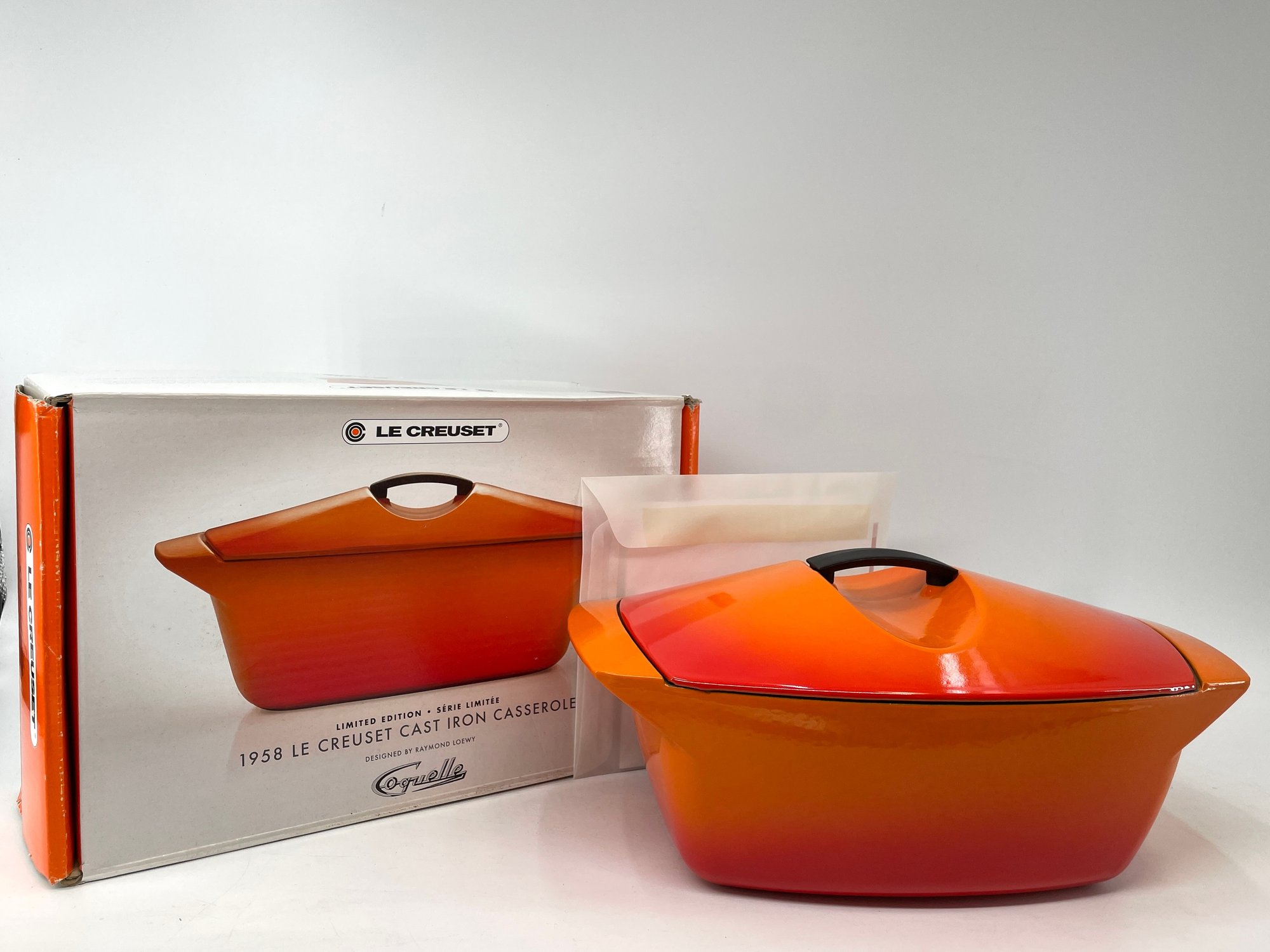 NEW! Le Creuset Coquille Covered Casserole In Original Box #133094 ...