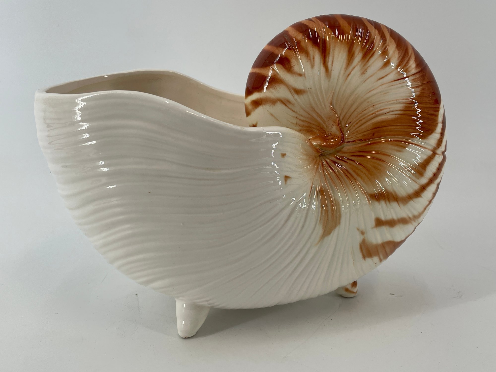 Fitz & Floyd Nautilus Seashell Planter #141566 | Auctionninja.com