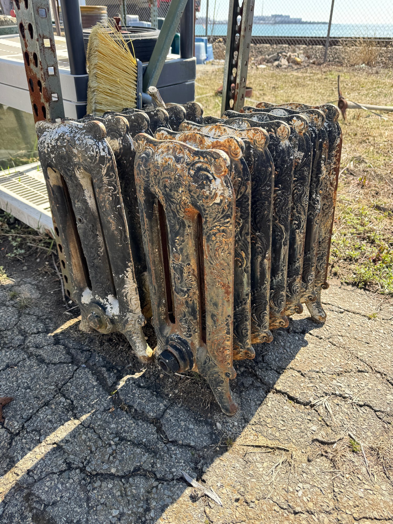 2 Antique Cast Iron Steam Radiators Ornate #133310 | Auctionninja.com