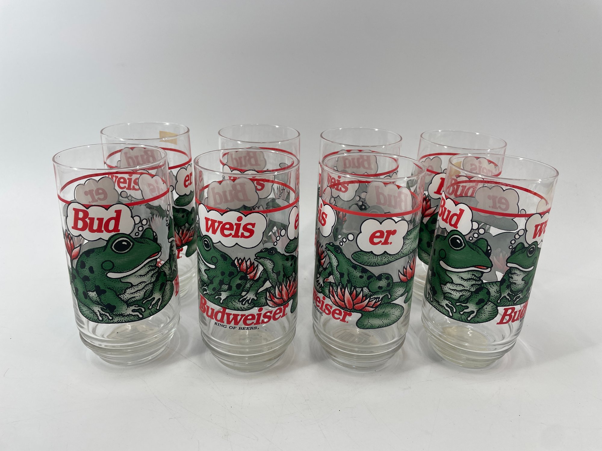 Set Of Vintage Budweiser Frog Glasses #132311 | Auctionninja.com