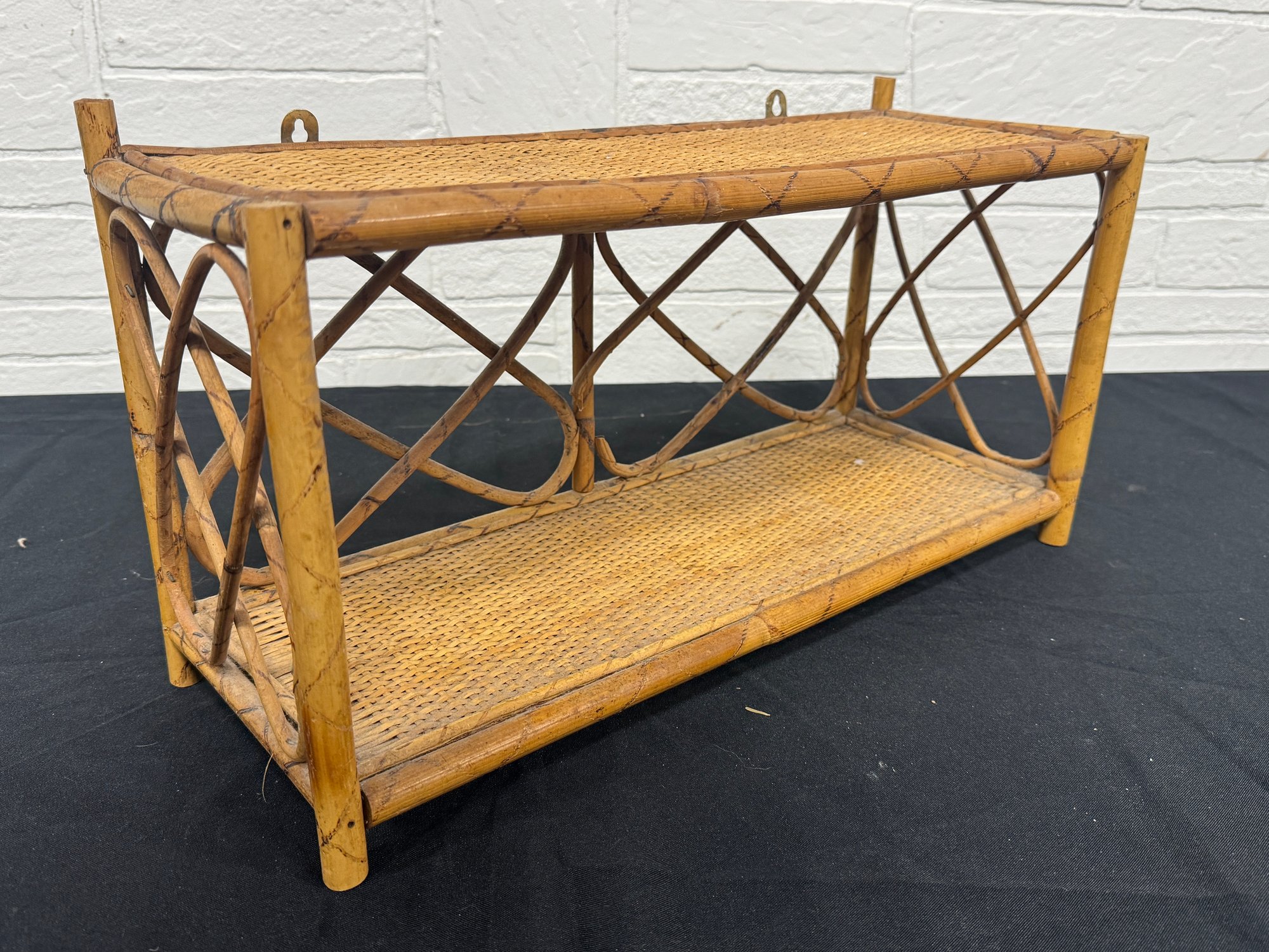 Vintage Rattan Shelf #121700 | Auctionninja.com