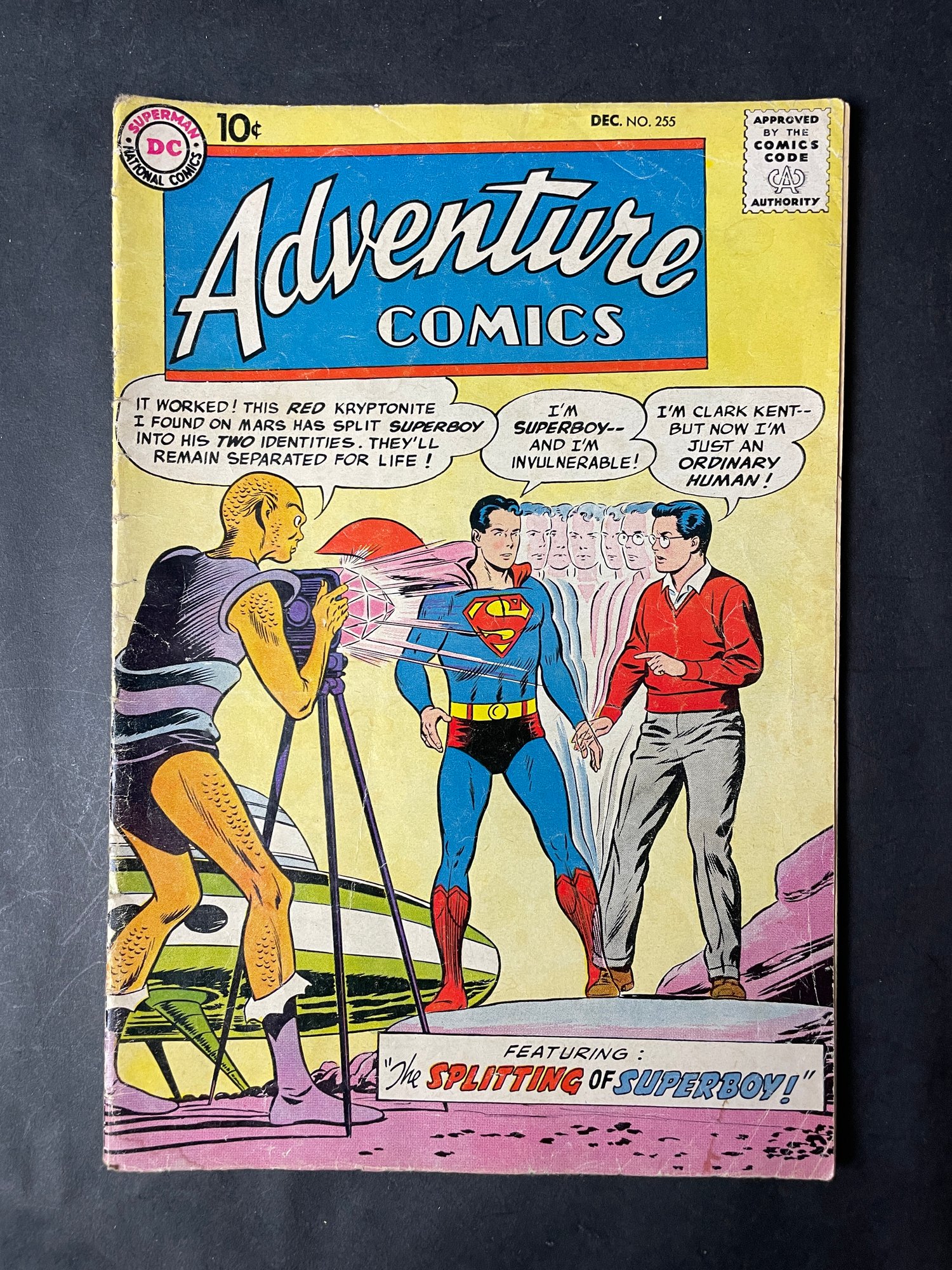 DC Superman - Adventure Comics "the Splitting Of Superboy!" No. 255 ...
