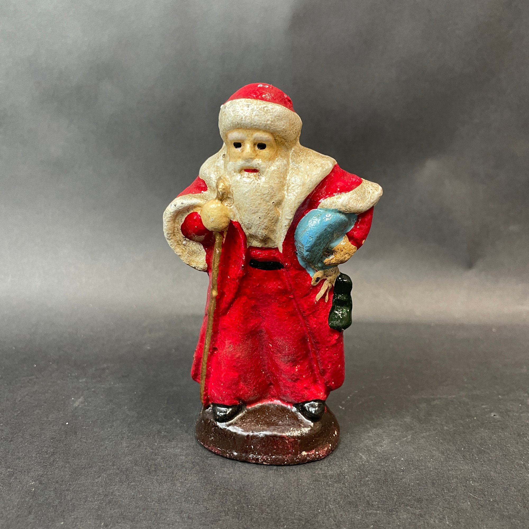 Cast Iron Santa Figurine #109762 | Auctionninja.com