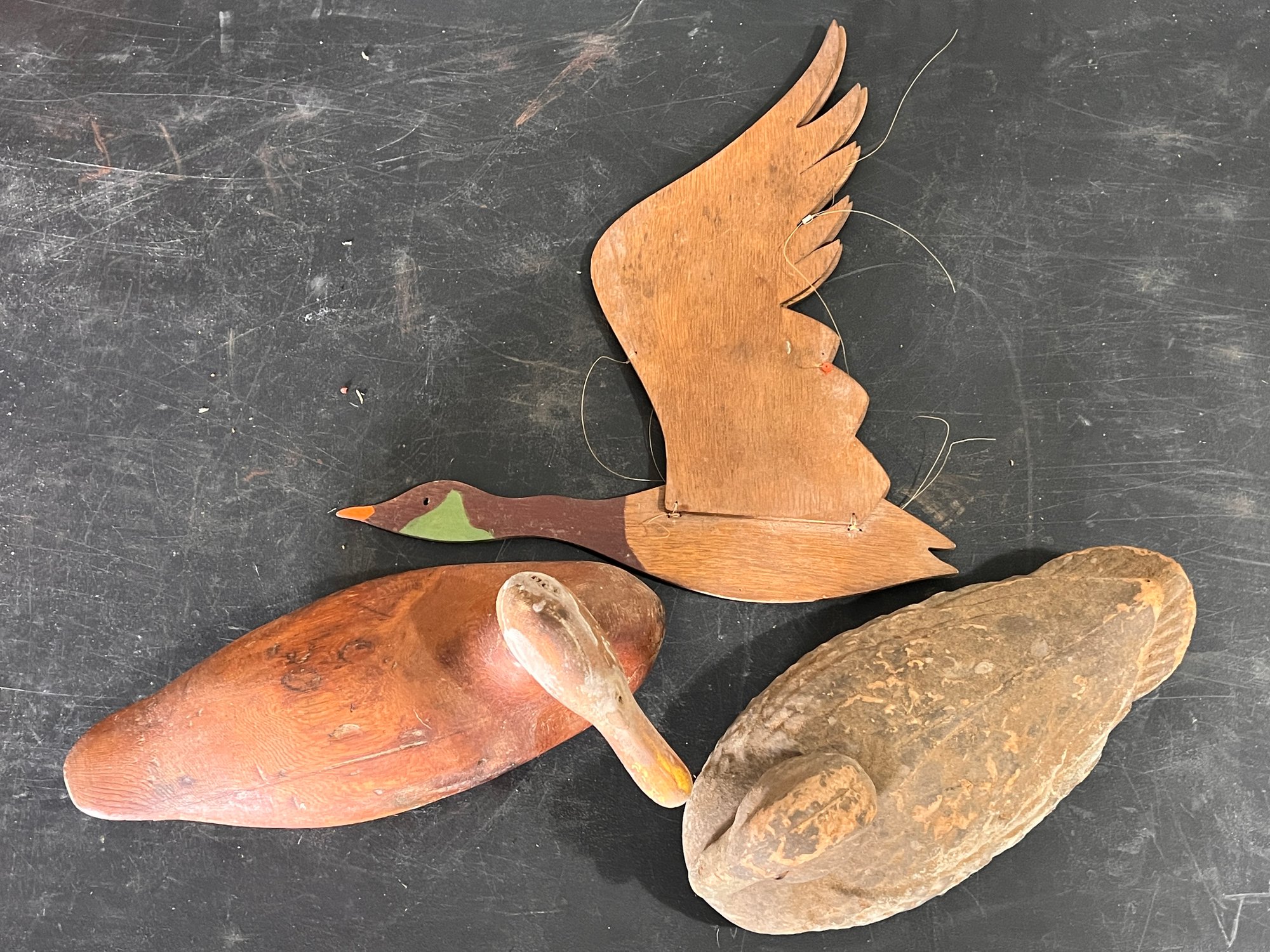 Lot Of Vintage Decoys Including A Nice Decoy Signed REED #113692 ...